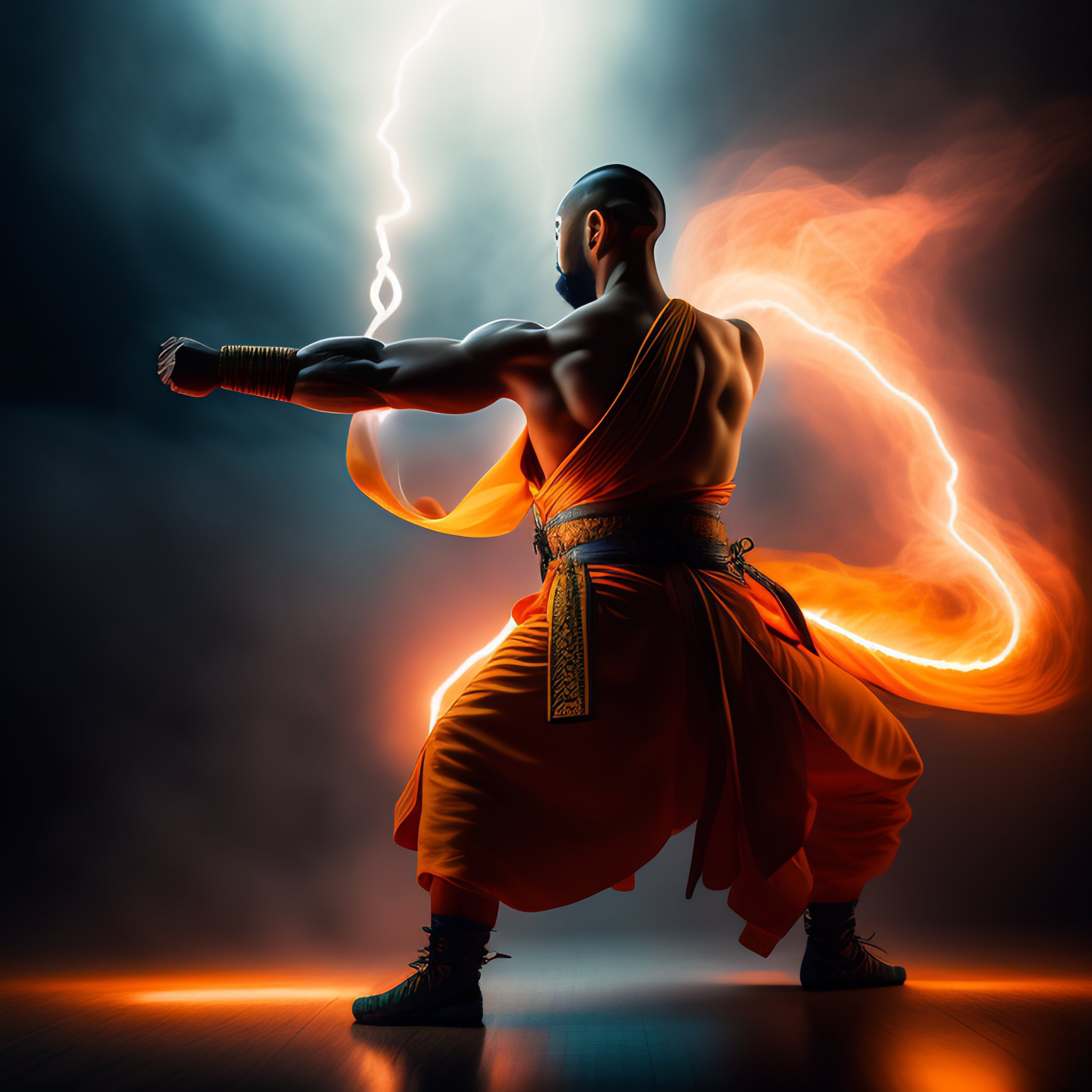 Lexica - Full body pose, hyperrealistic photograph of a shaolin ...