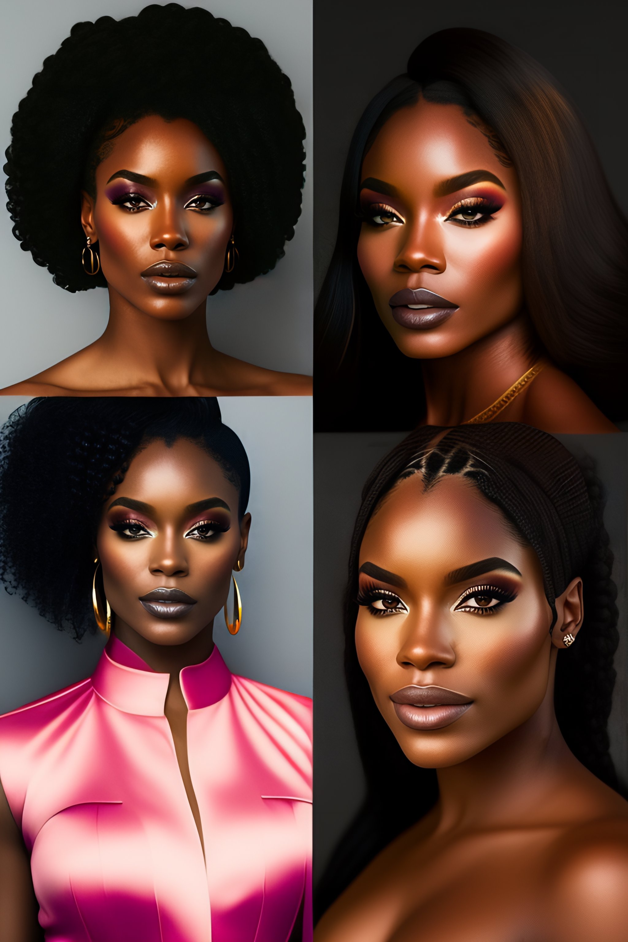 Lexica - Black beautiful women with soft skin