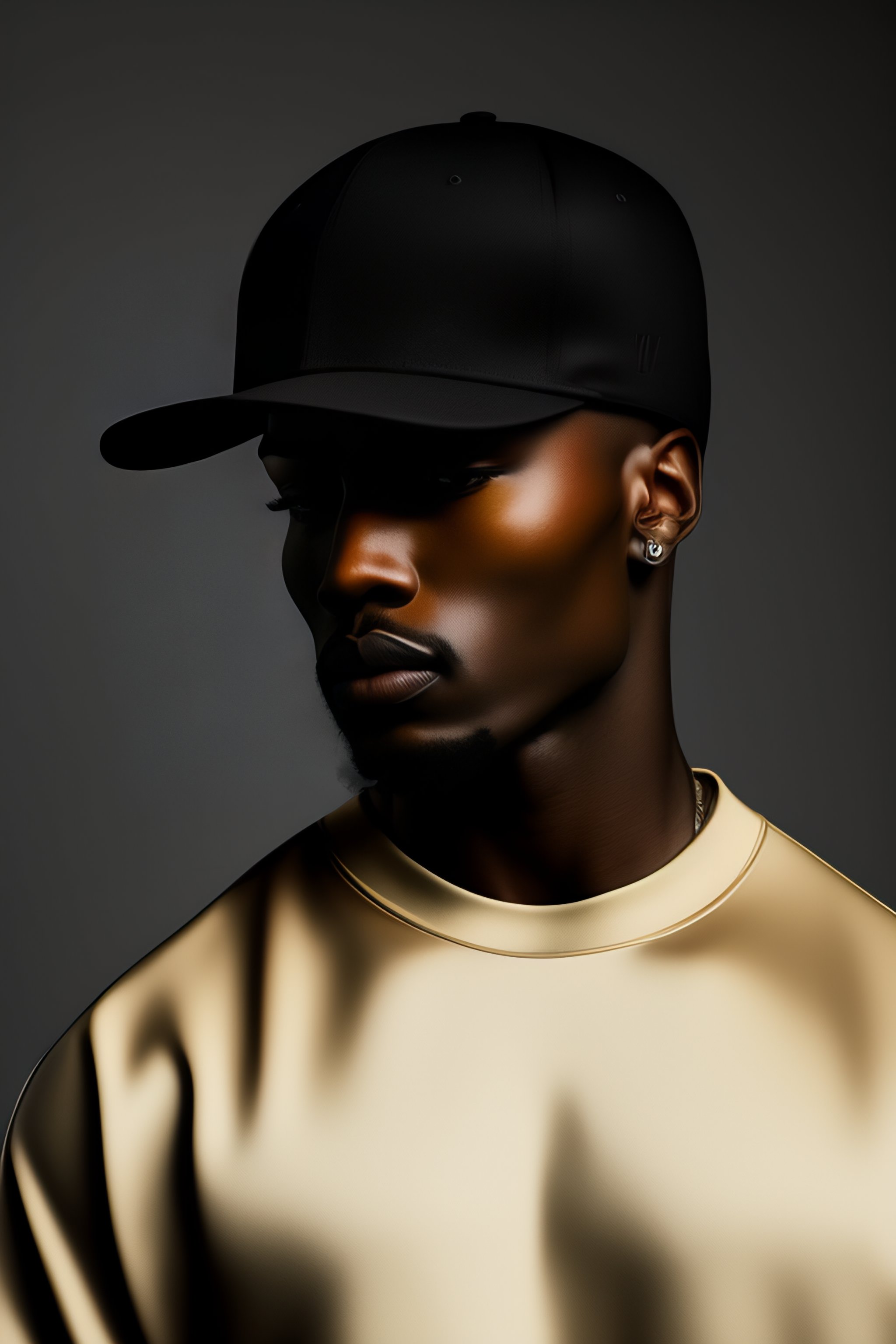 Lexica - Realism , matte black , nuetral Yeezy designed cap, model ...