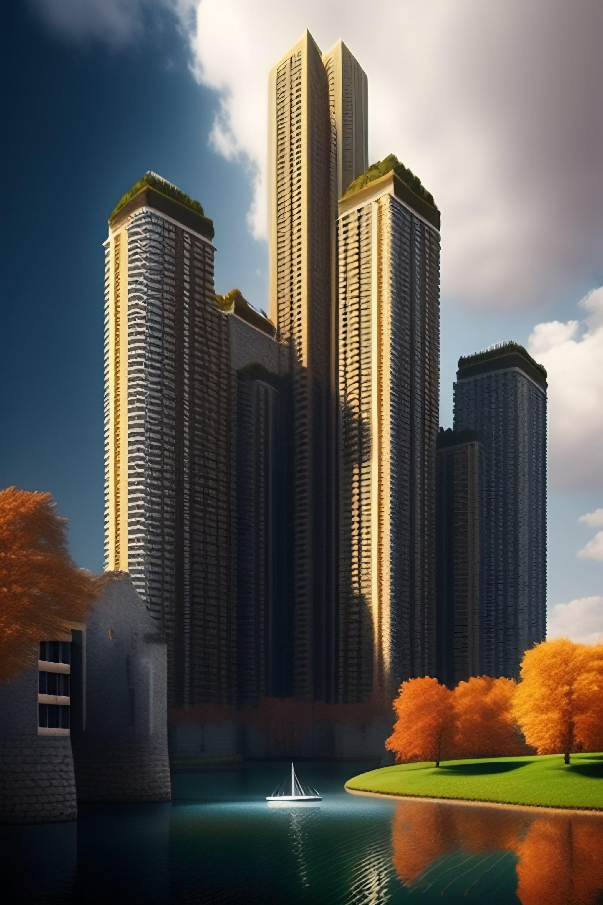 Lexica - Medieval castles built to look like a modern city, skyscrapers ...