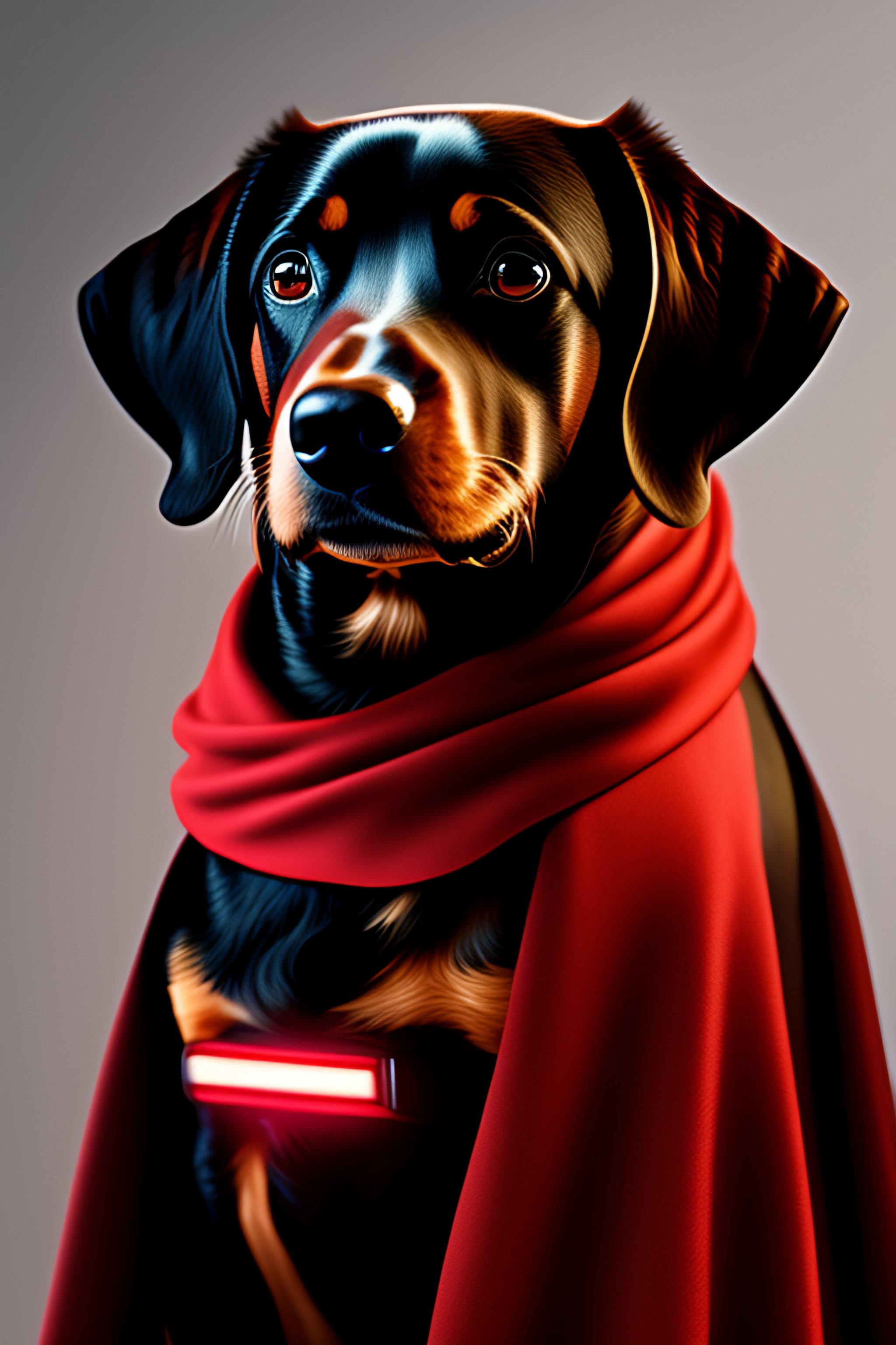 Lexica - Star Wars scene artificial intelligence dog small black and ...