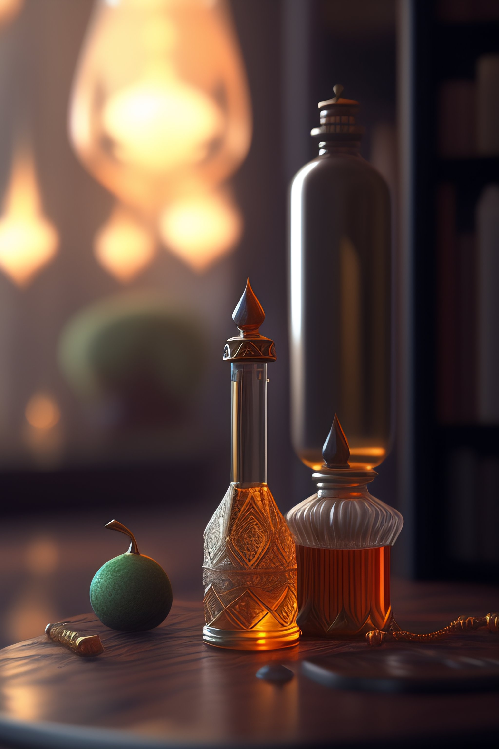 Lexica - Concept art; video game potions; intricate elegant bottles; trending on artstation; rpg ...