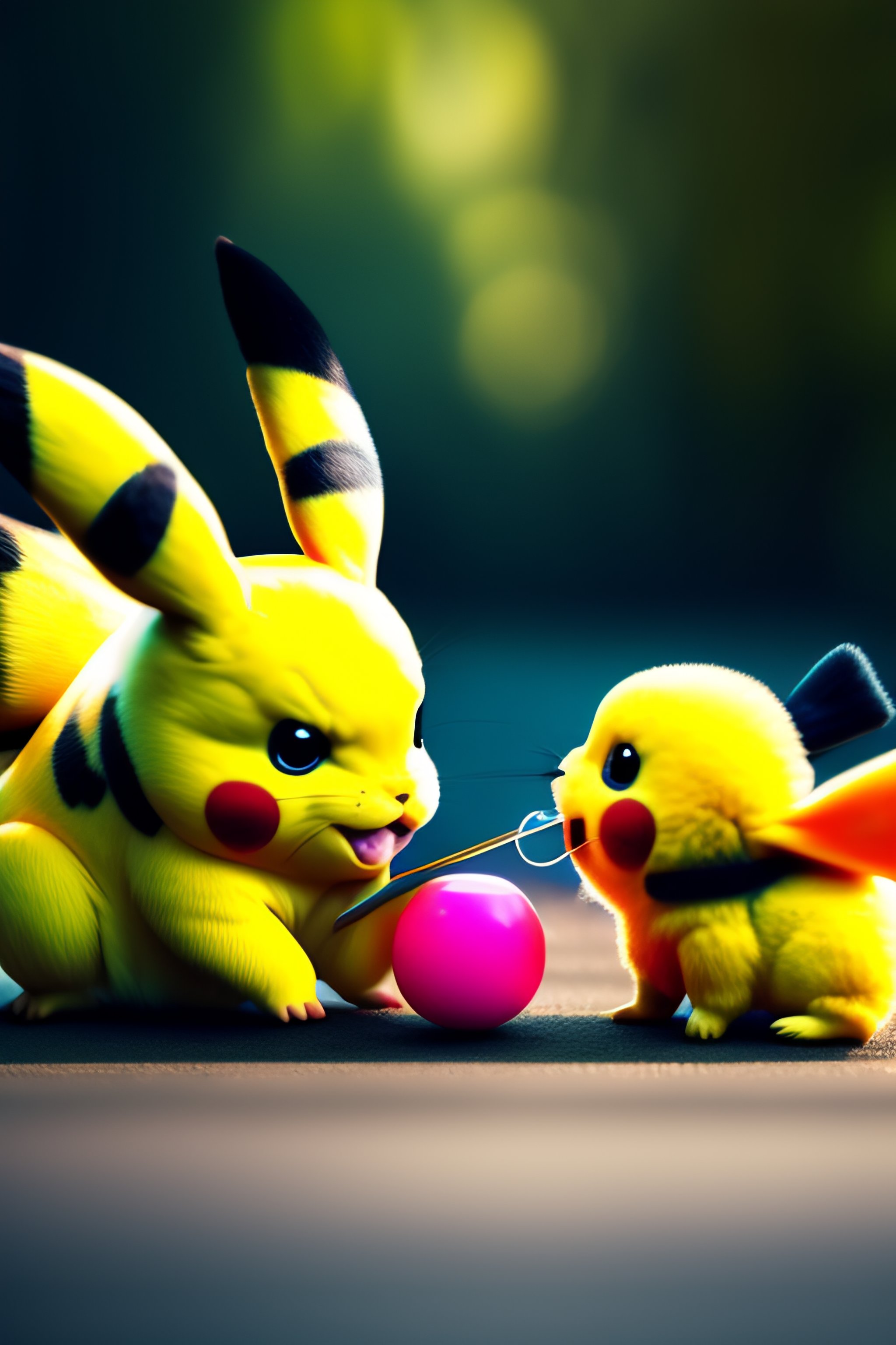 Lexica - Pikachu playing with yoyo