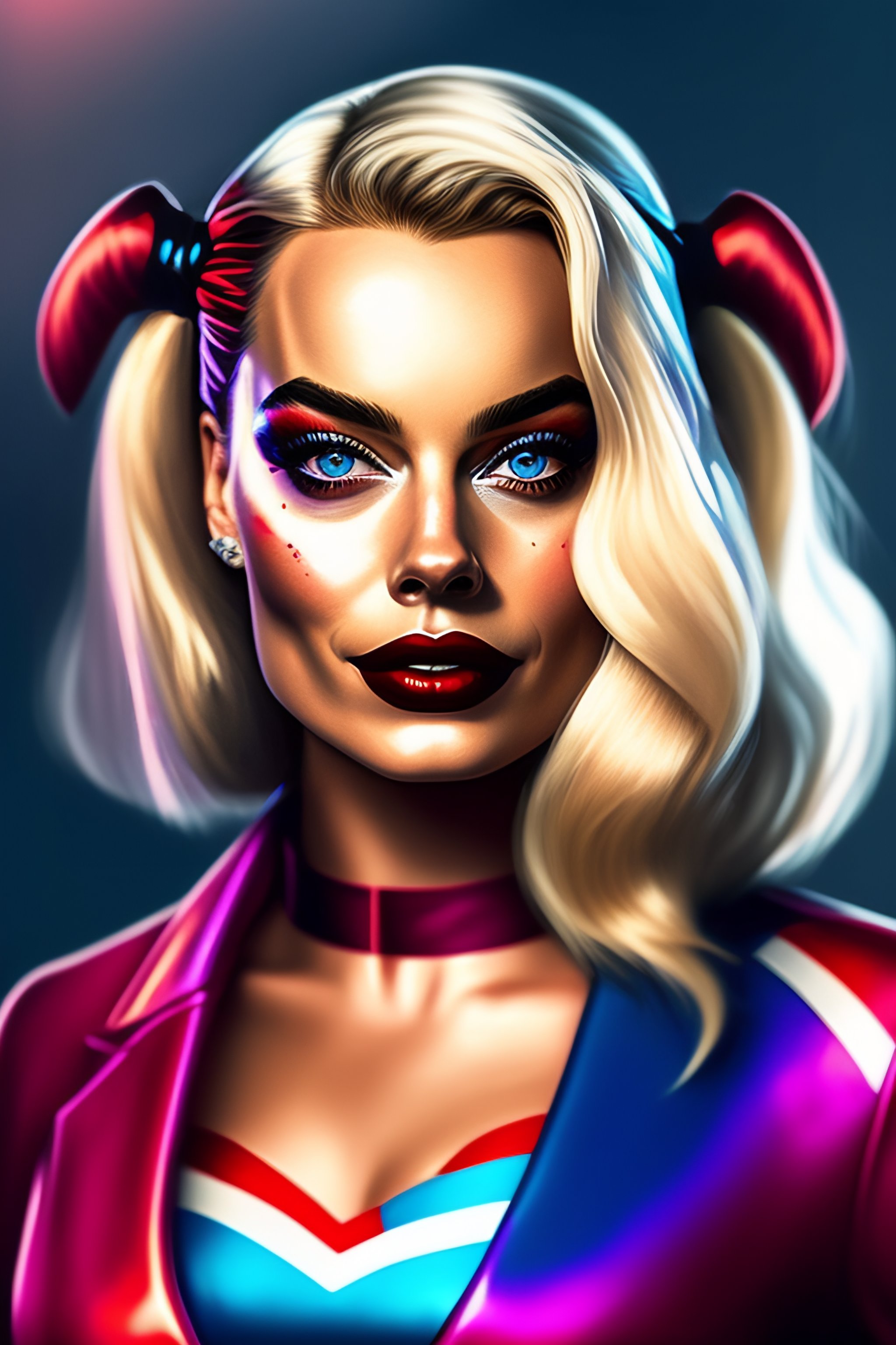 Lexica - A portret with margot robbie as harley quinn margot robbie ...
