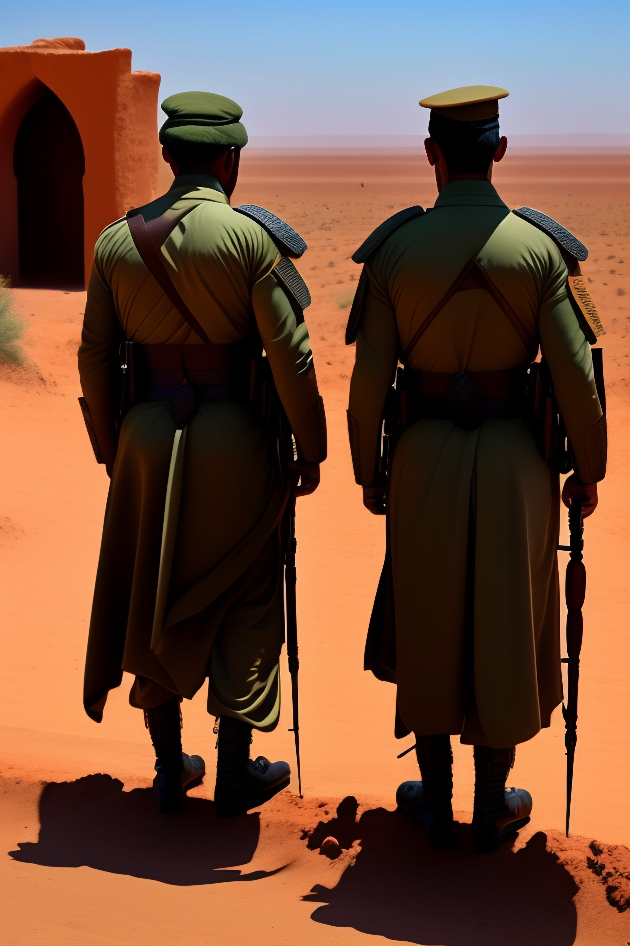 Lexica - Moroccan soldiers from behind