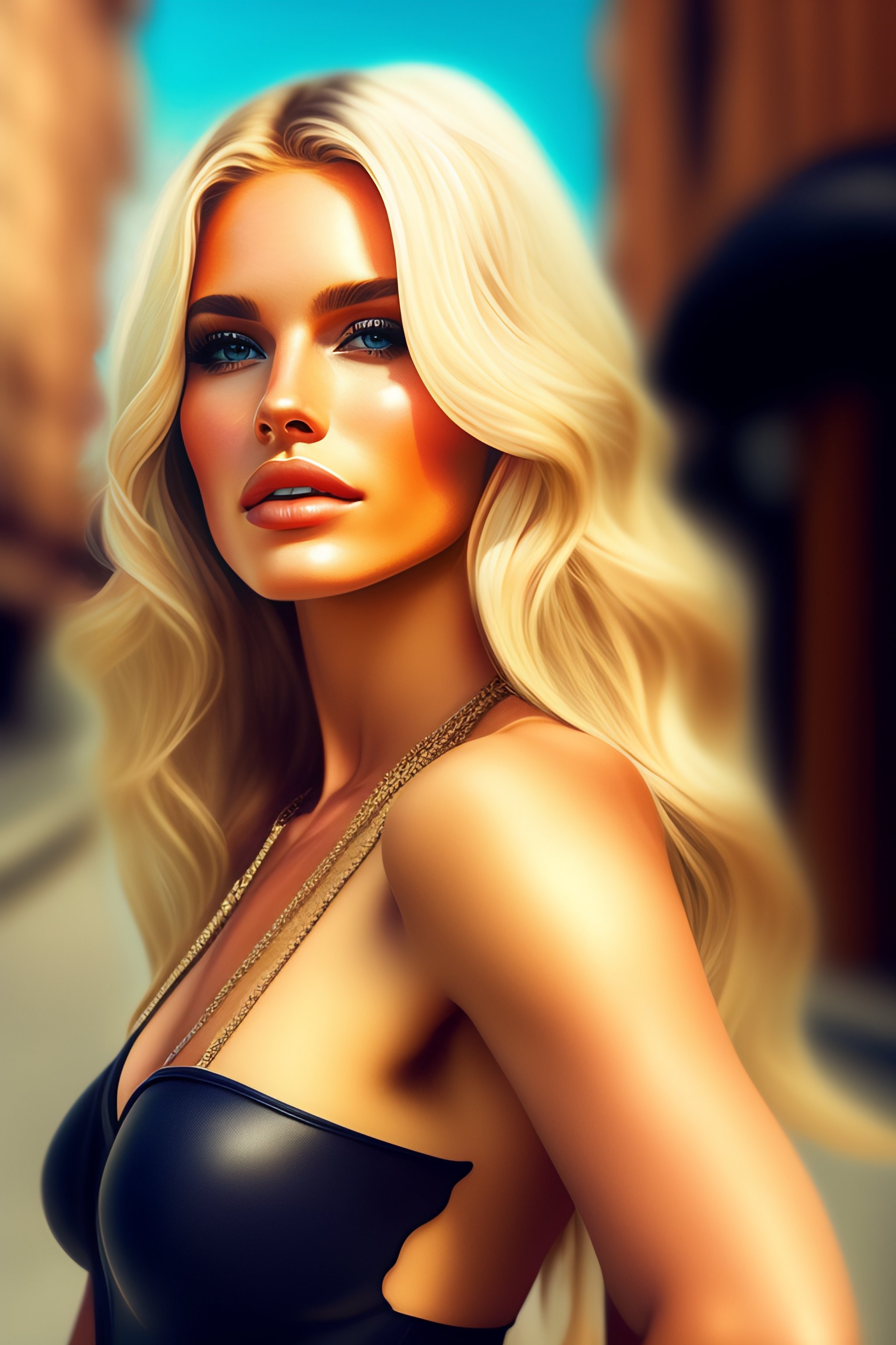 Lexica - Blond girl paradise