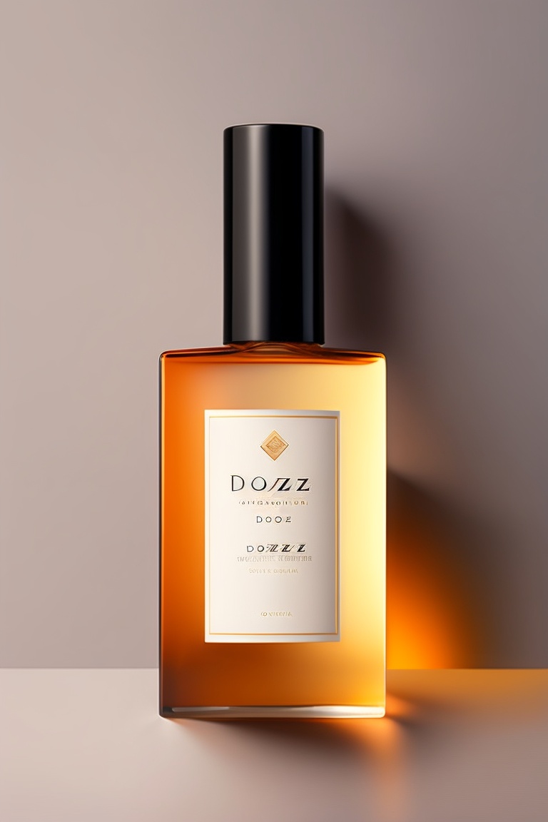 Lexica - DOZE Eau De Parfum, clean glass, oraange liquid, black cap ...