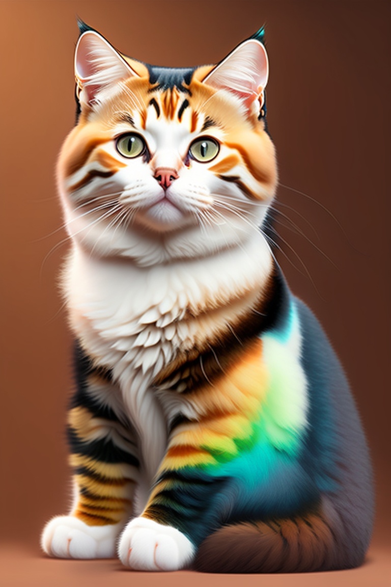 Lexica - Tricolor scaly cat, caramel, white and black, chin half white ...