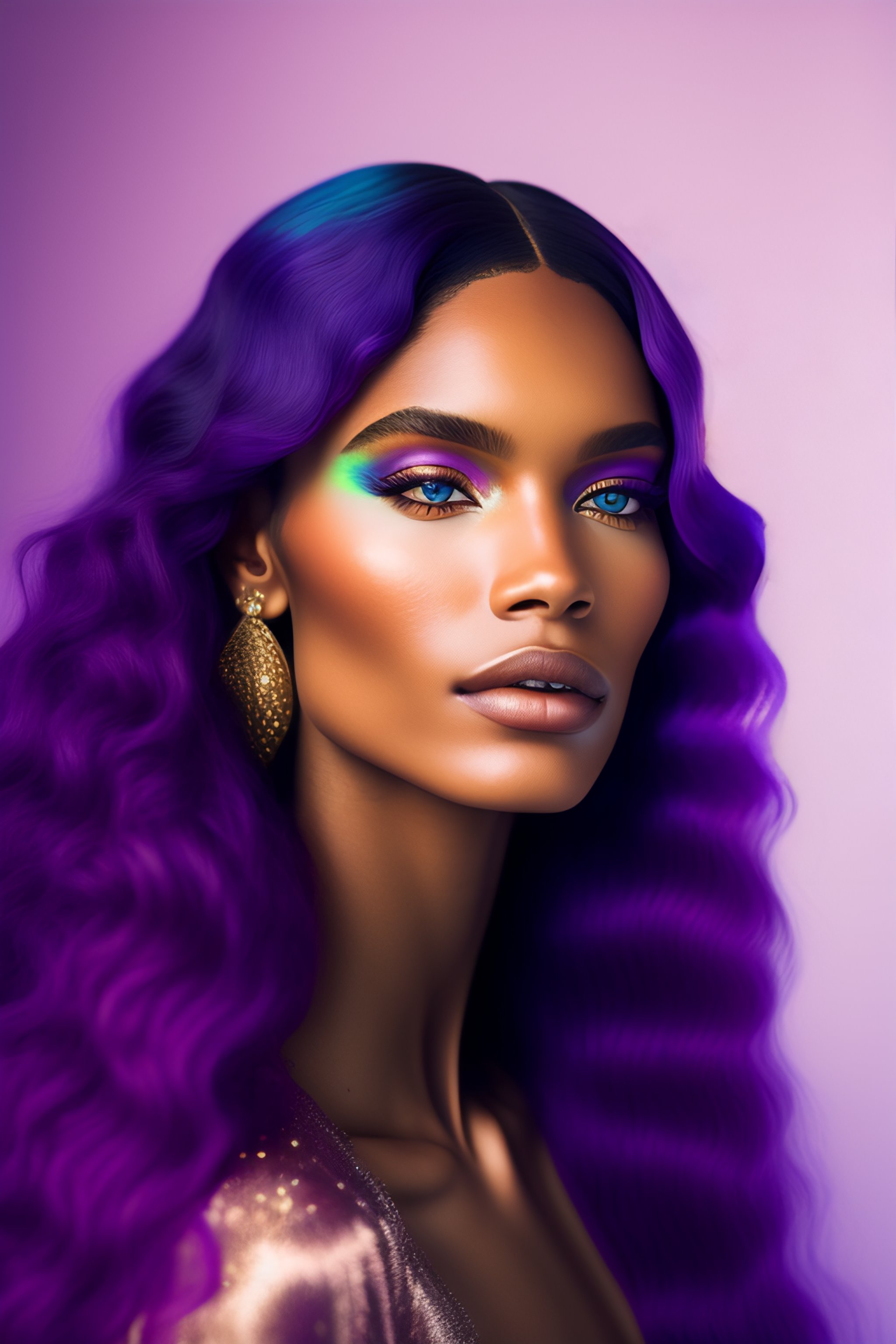 Lexica - A photo close-up of a beautiful long haired woman with light ...