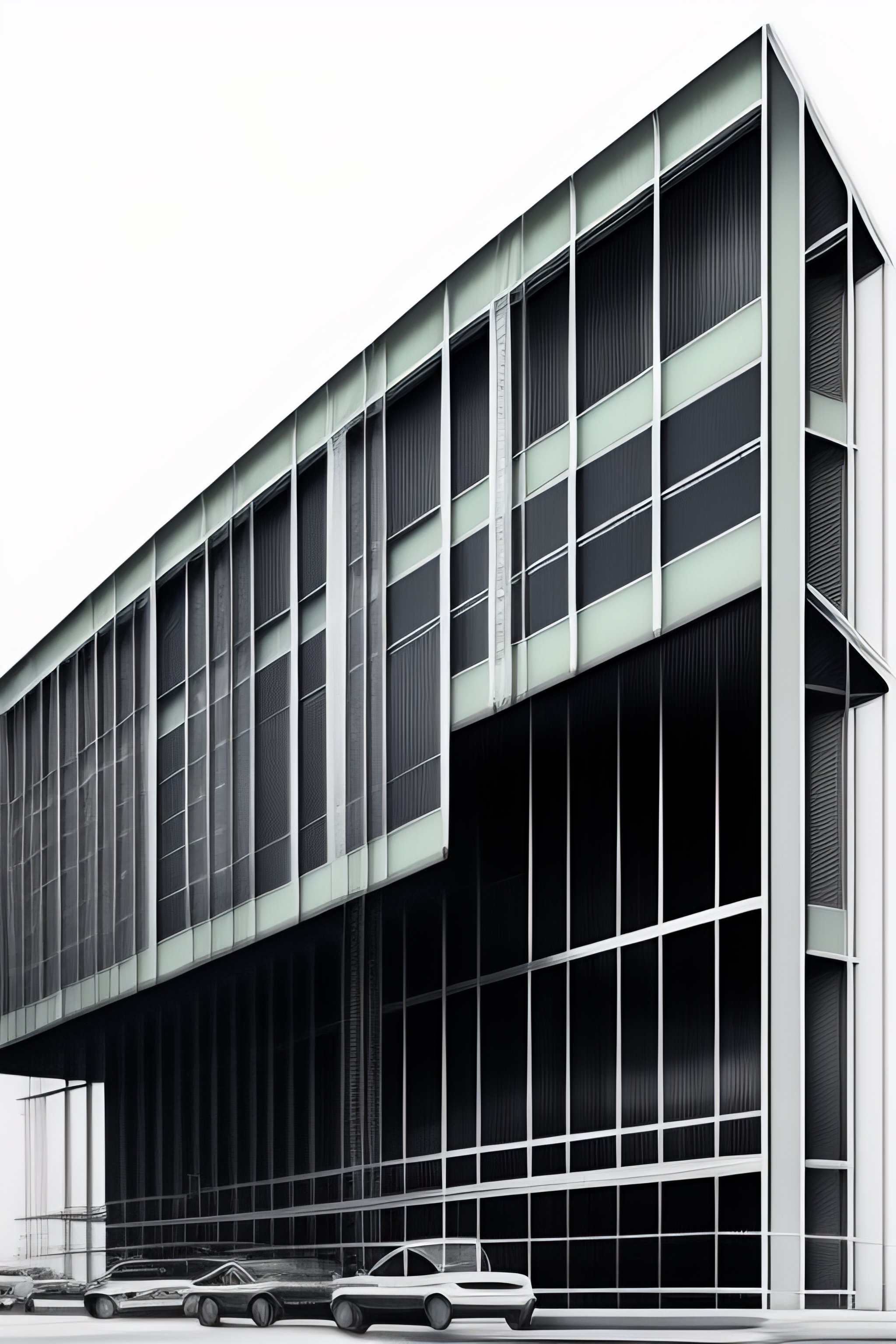 Lexica - Sketch drawing of a zipper zipping 2 buildings focusing on the ...