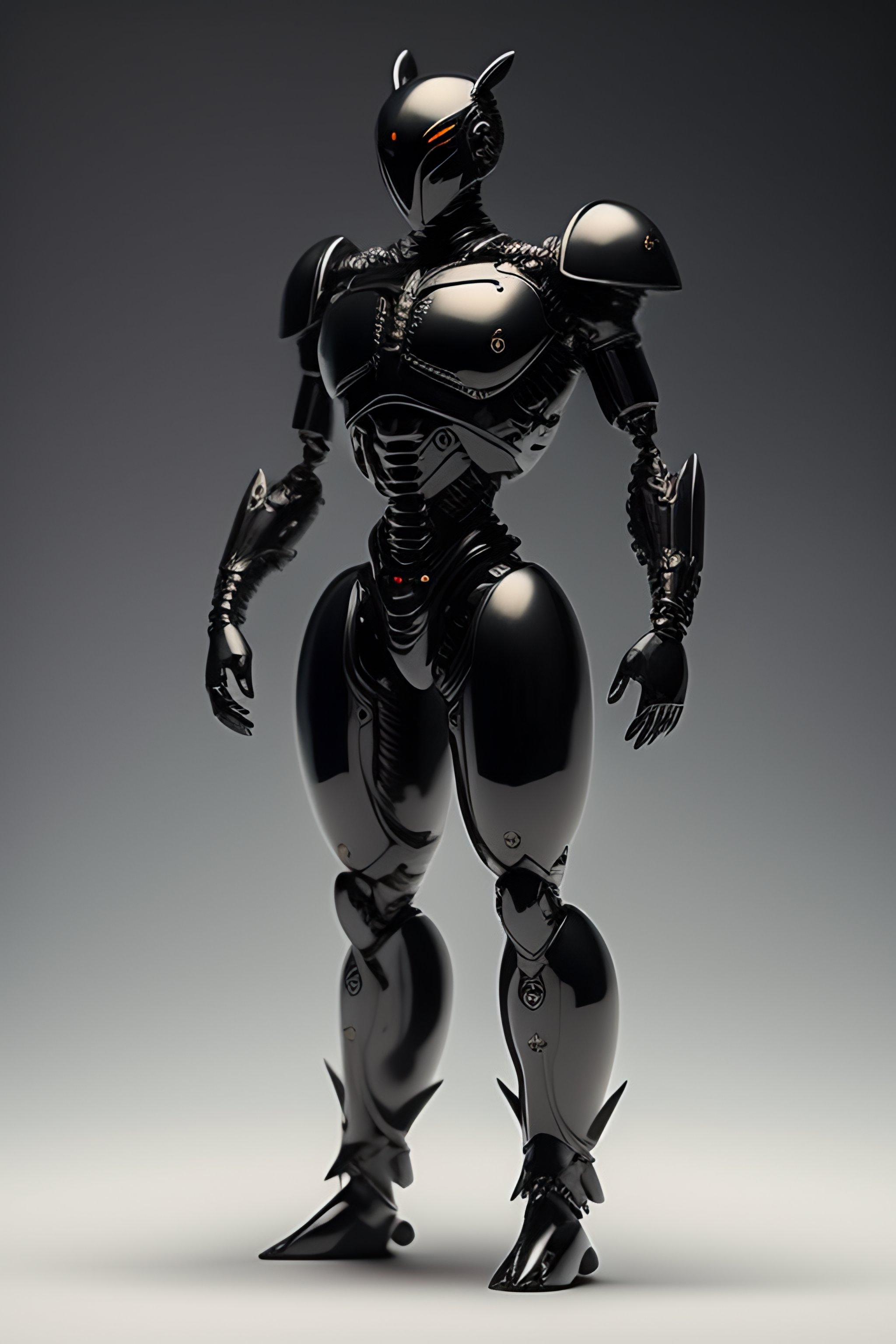 Lexica - Humanoid with 4 arms, grey skin, black eyes, insect like ...