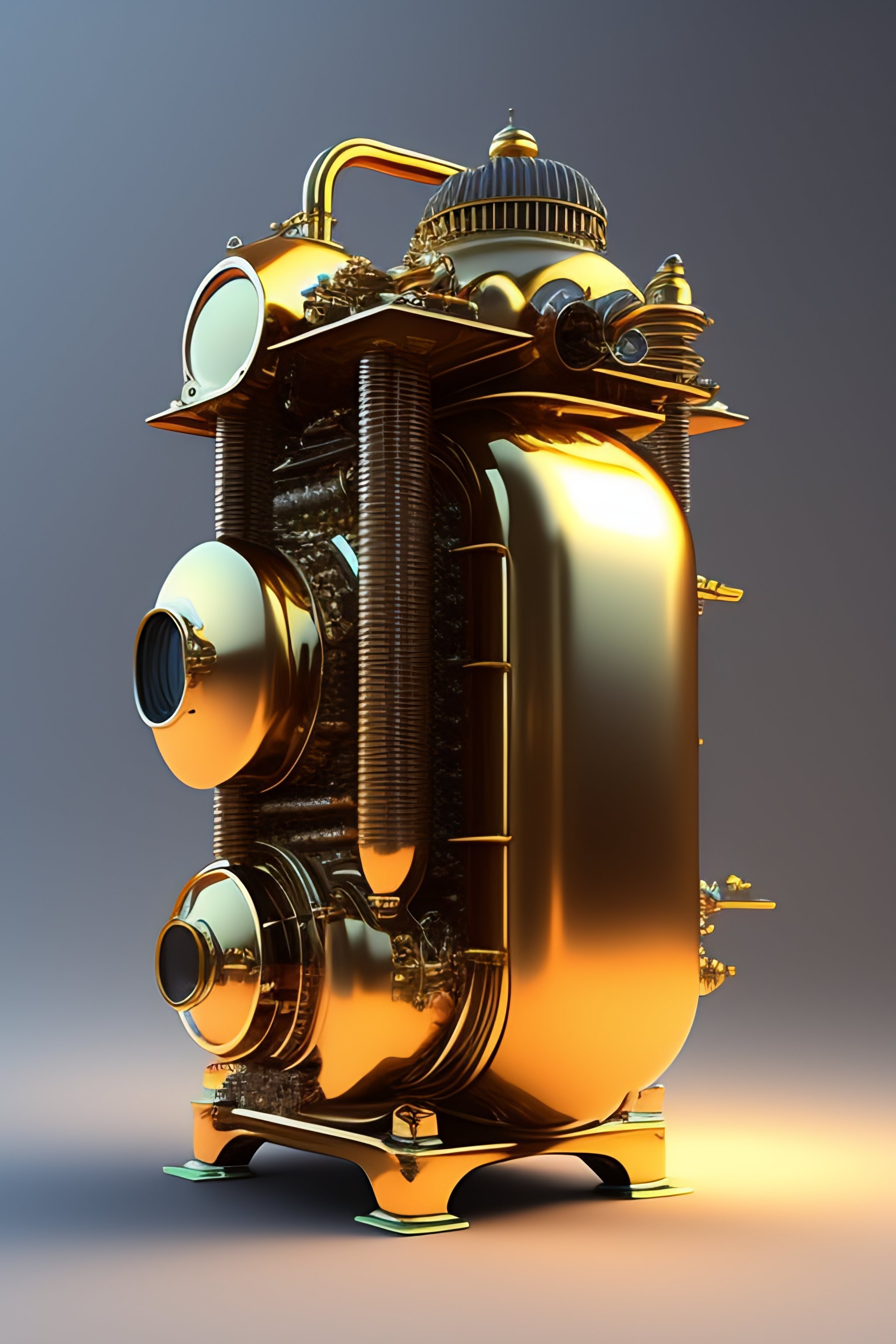 Lexica - Industrial design, 2 separate bodies of the engine, detailed ...