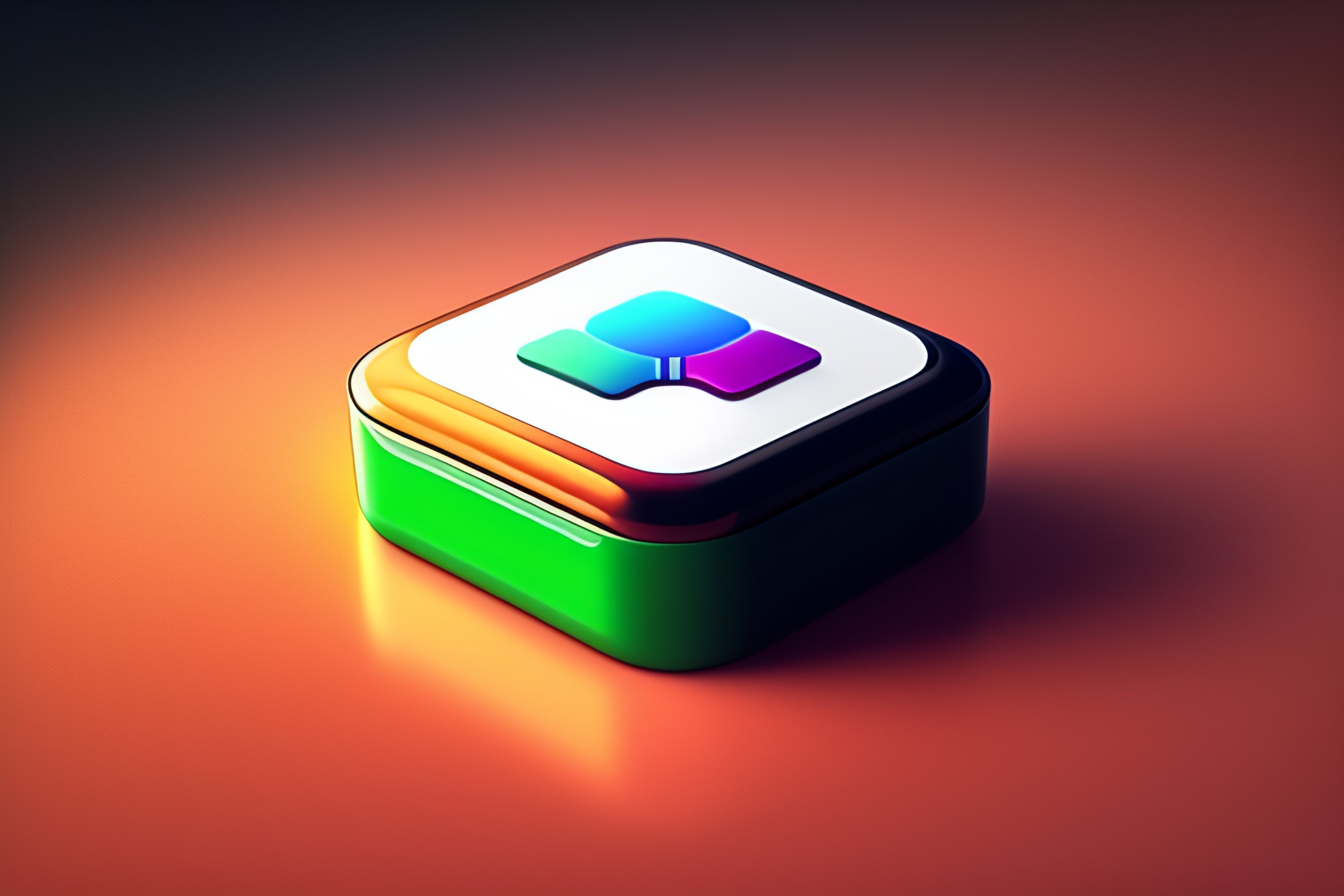 Lexica - Square, Ios app icon design, skeuomorphic, dwarf