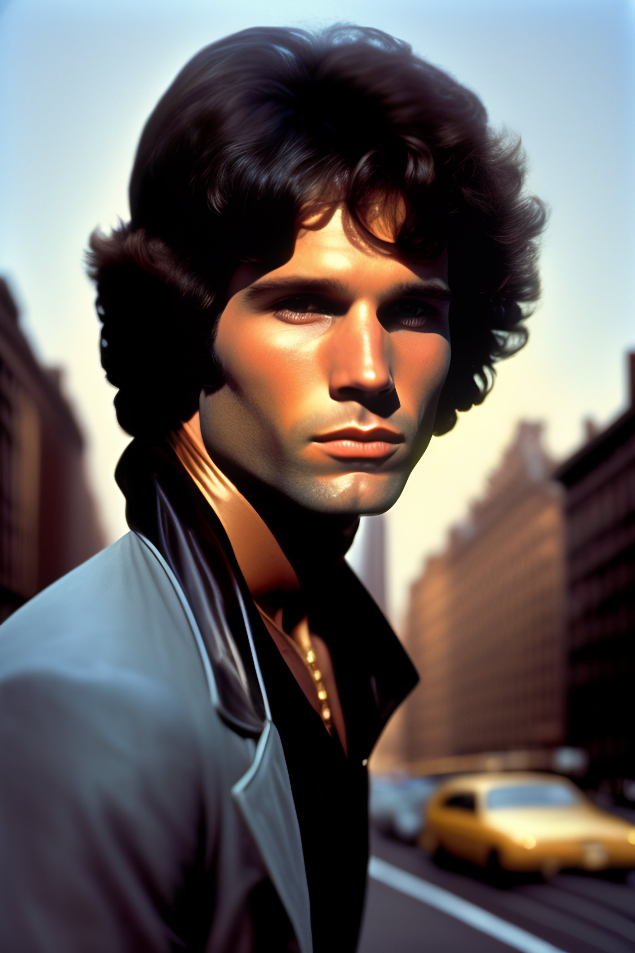 Lexica - Portrait of Jim Morrison in new York
