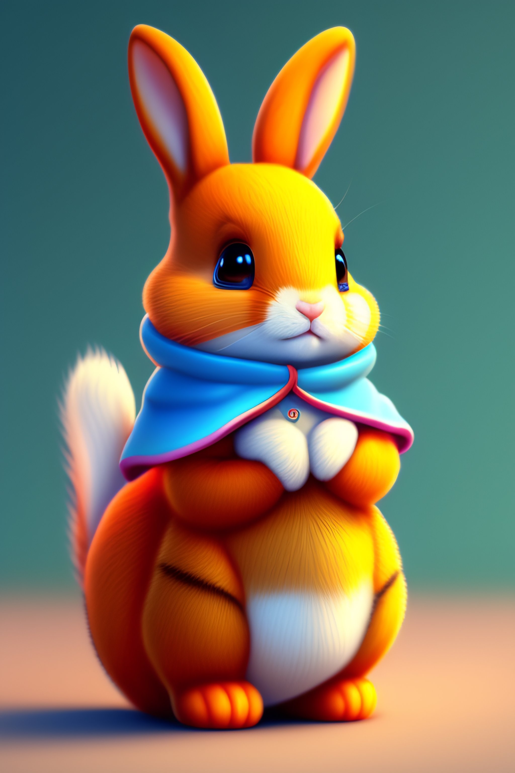 Lexica - Cute and adorable cartoon rabbit baby, fantasy, dreamlike ...