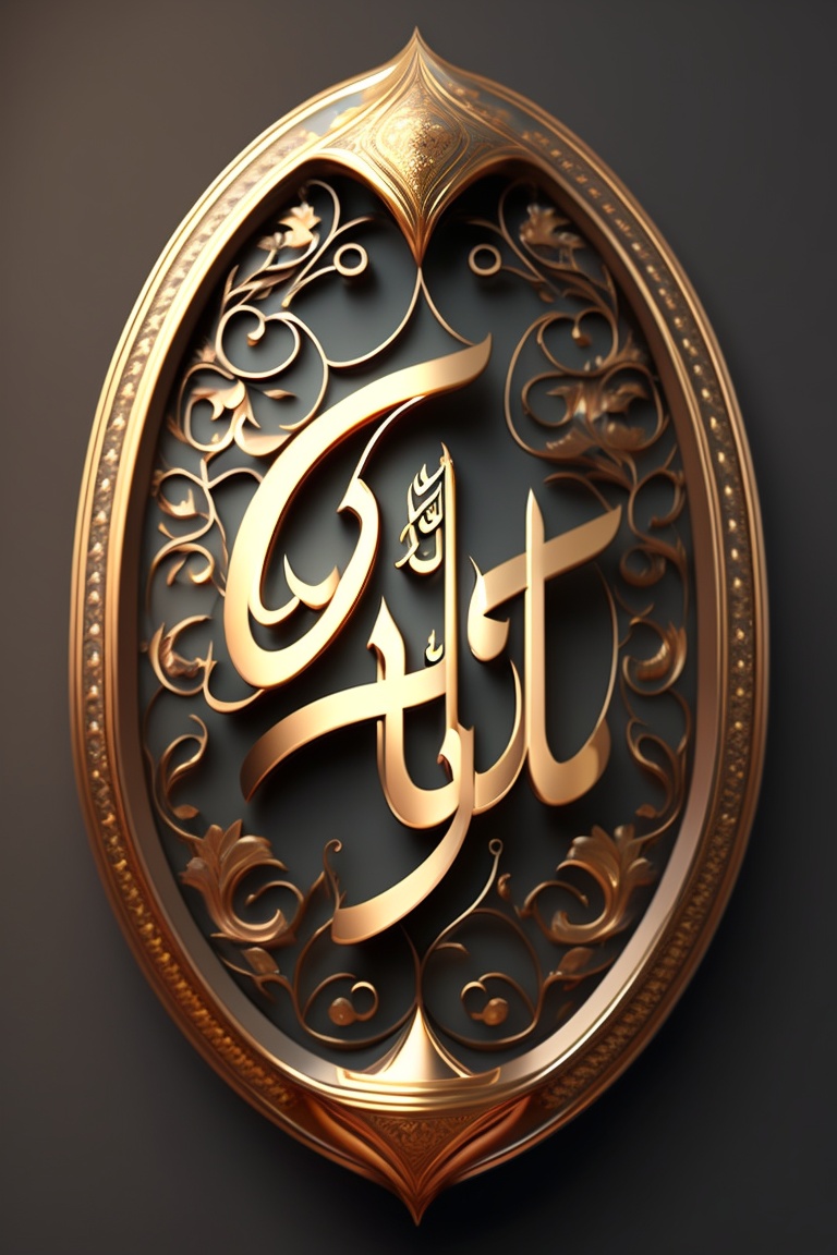 Lexica - Name of allah written in arabic calligraphy extremely detailed ...