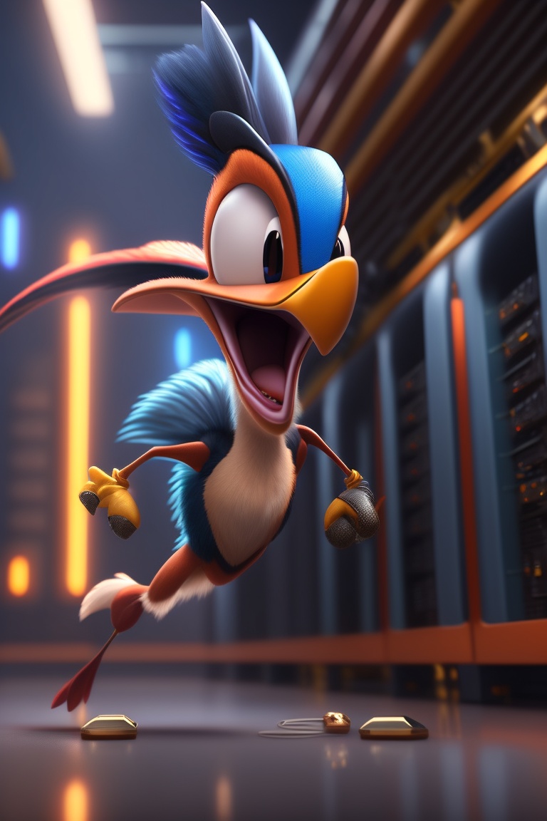 Lexica - Ultra realistic (speedy roadrunner) from (looney tunes) fights ...