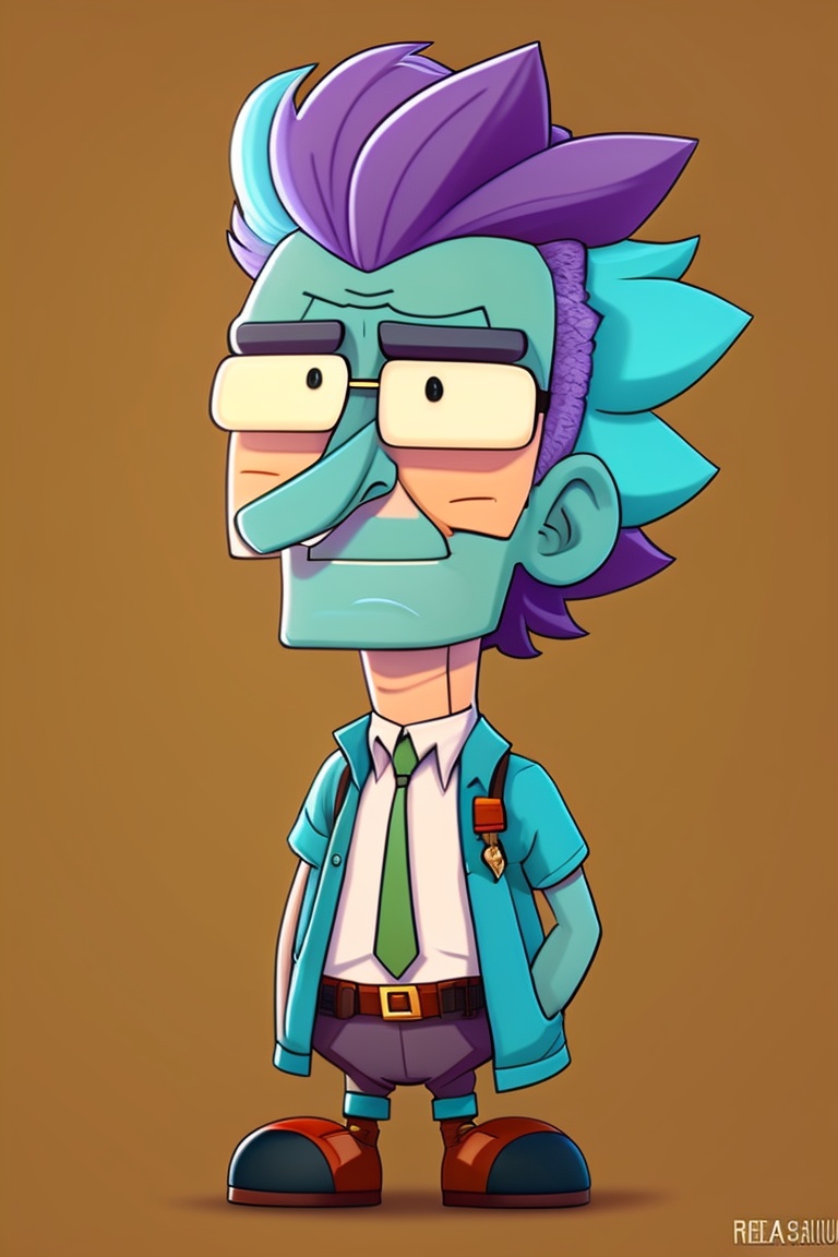 Lexica - Rick sanchez, cartoon