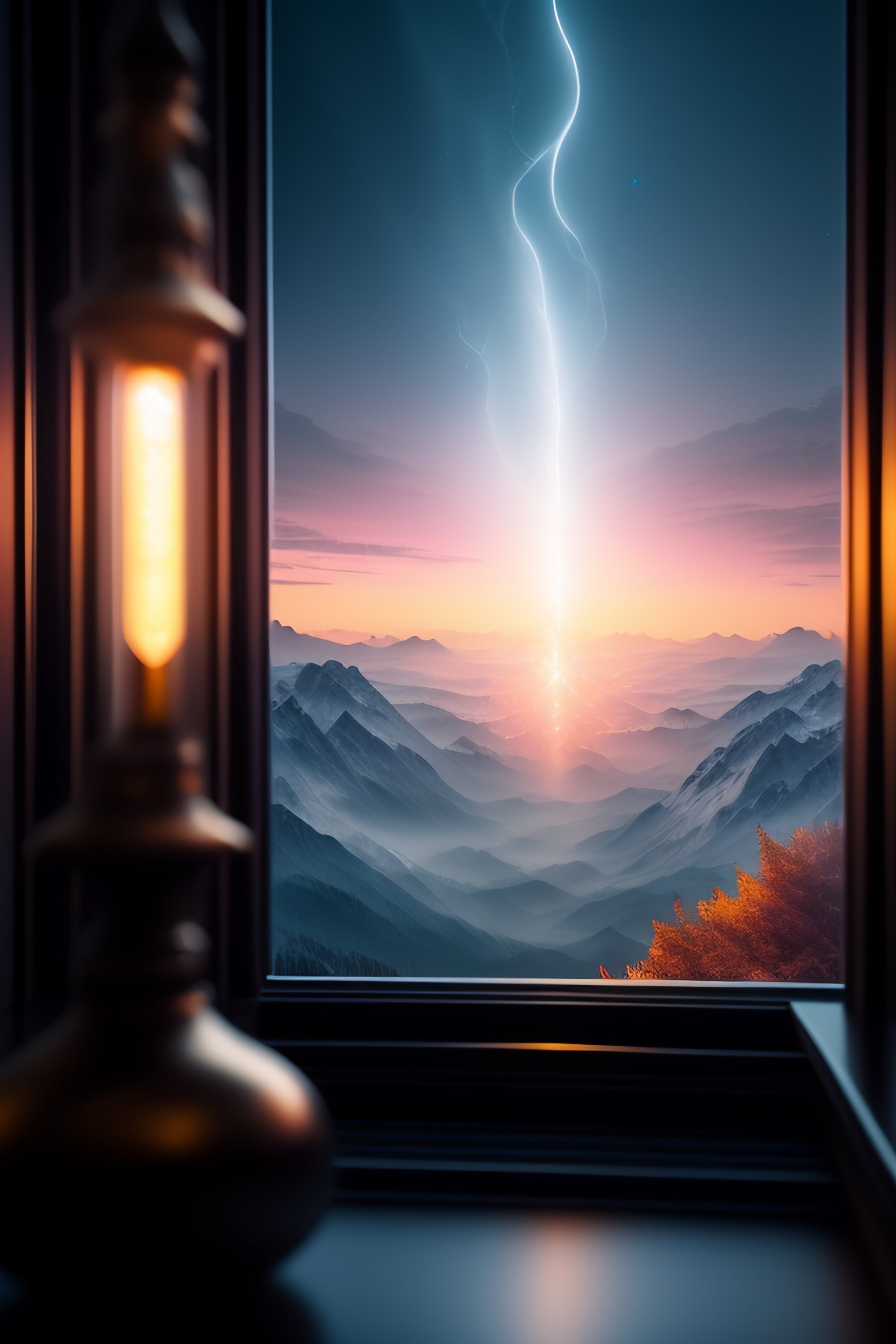 Lexica - ""epic shot of a huge lighting in a beautiful glass box ...