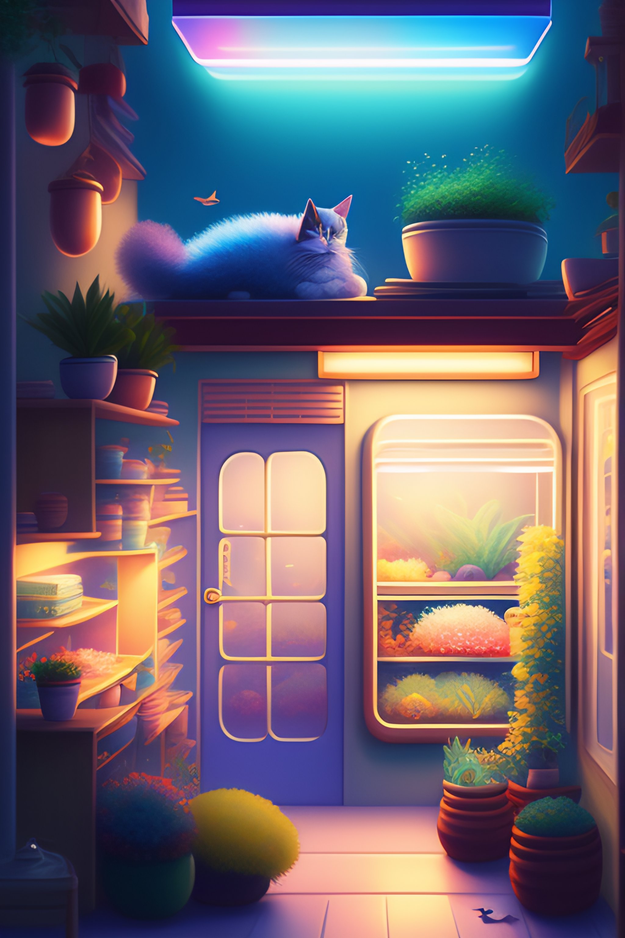 Lexica - Bright cheery placid pastel deep cozy moody cluttered ...