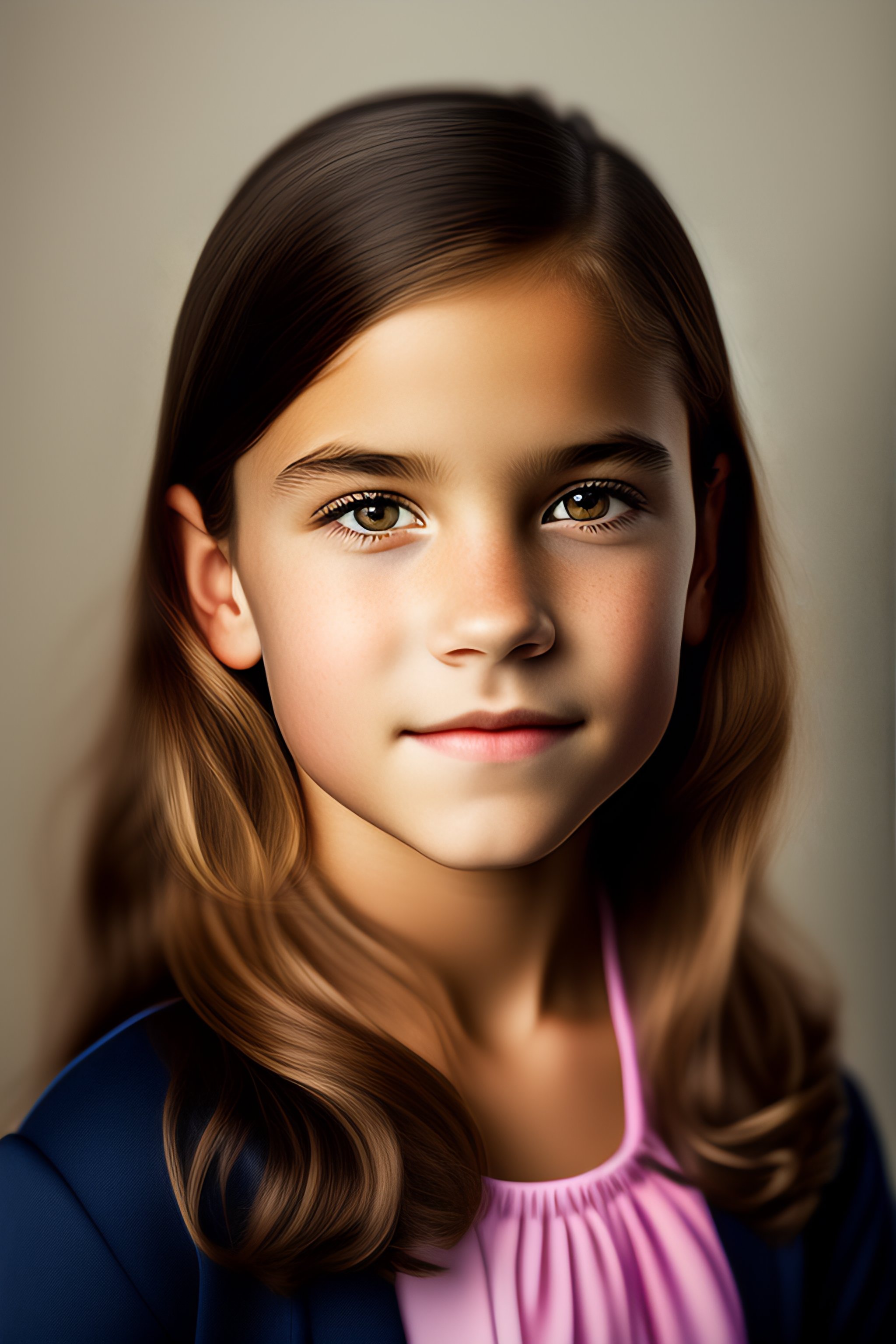 Lexica - Portrait of young girl, headshot, 12 years old