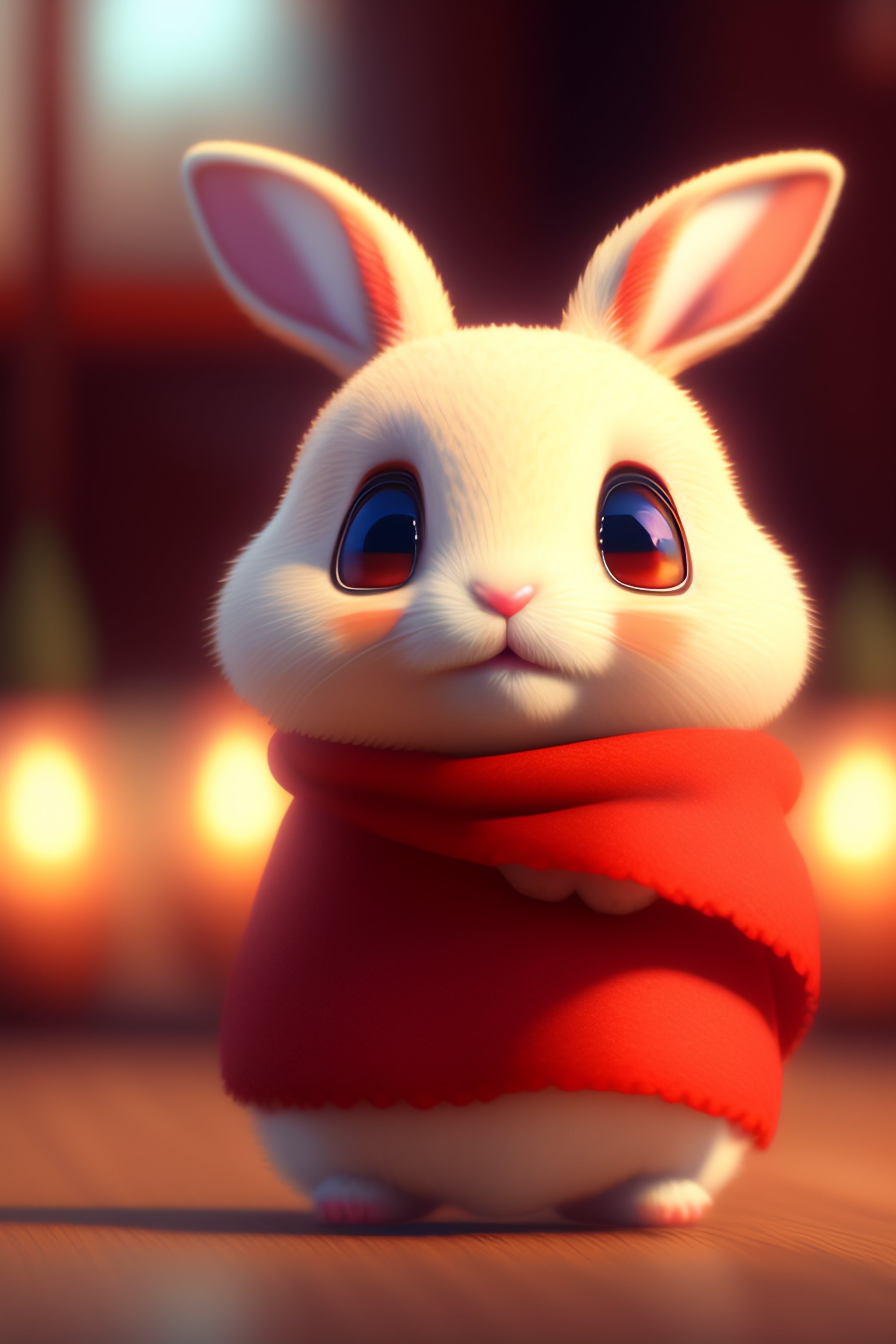 Lexica - Cute adorable little bunny and happy smiling greeting me with ...