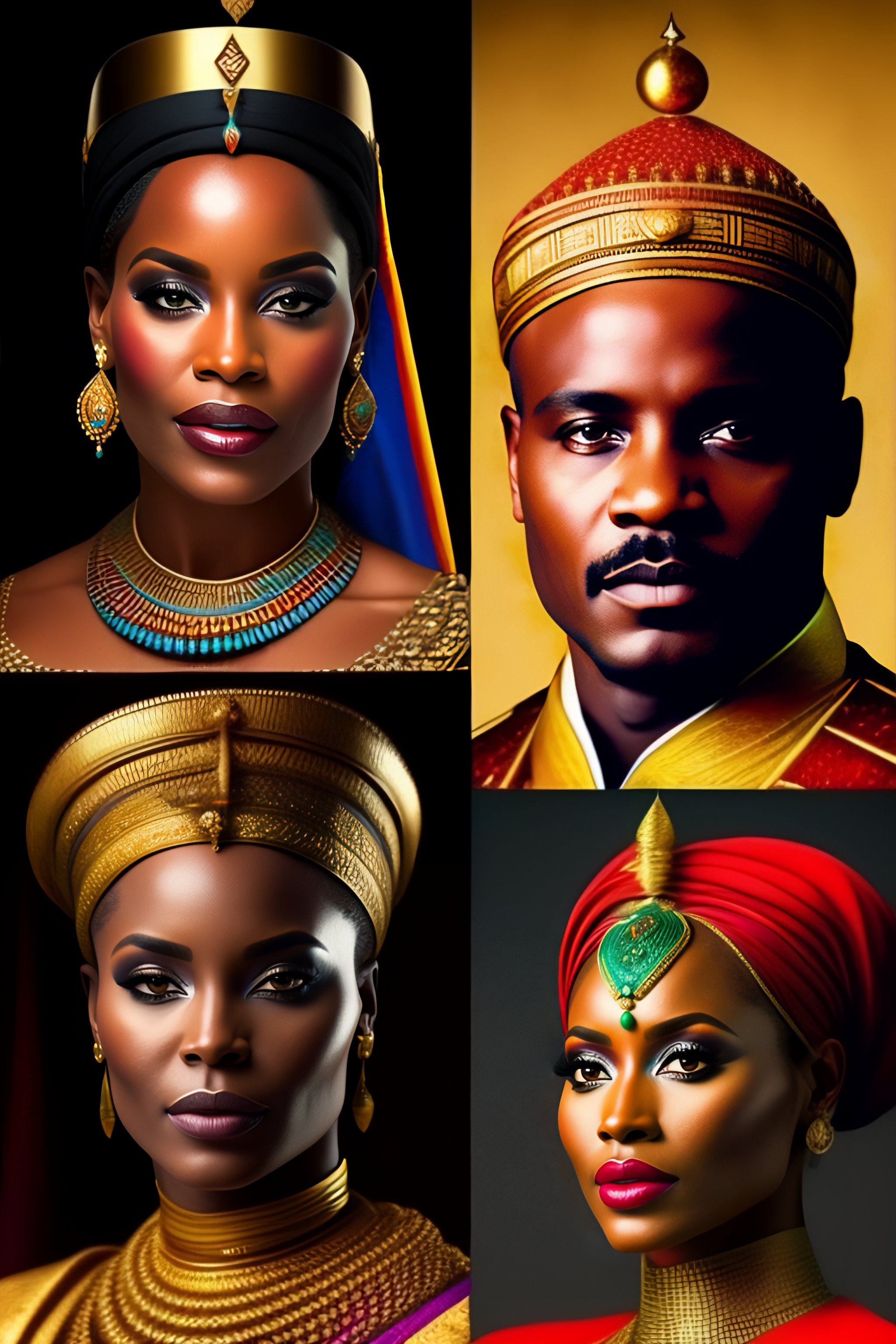 Black King And Queen Of Africa