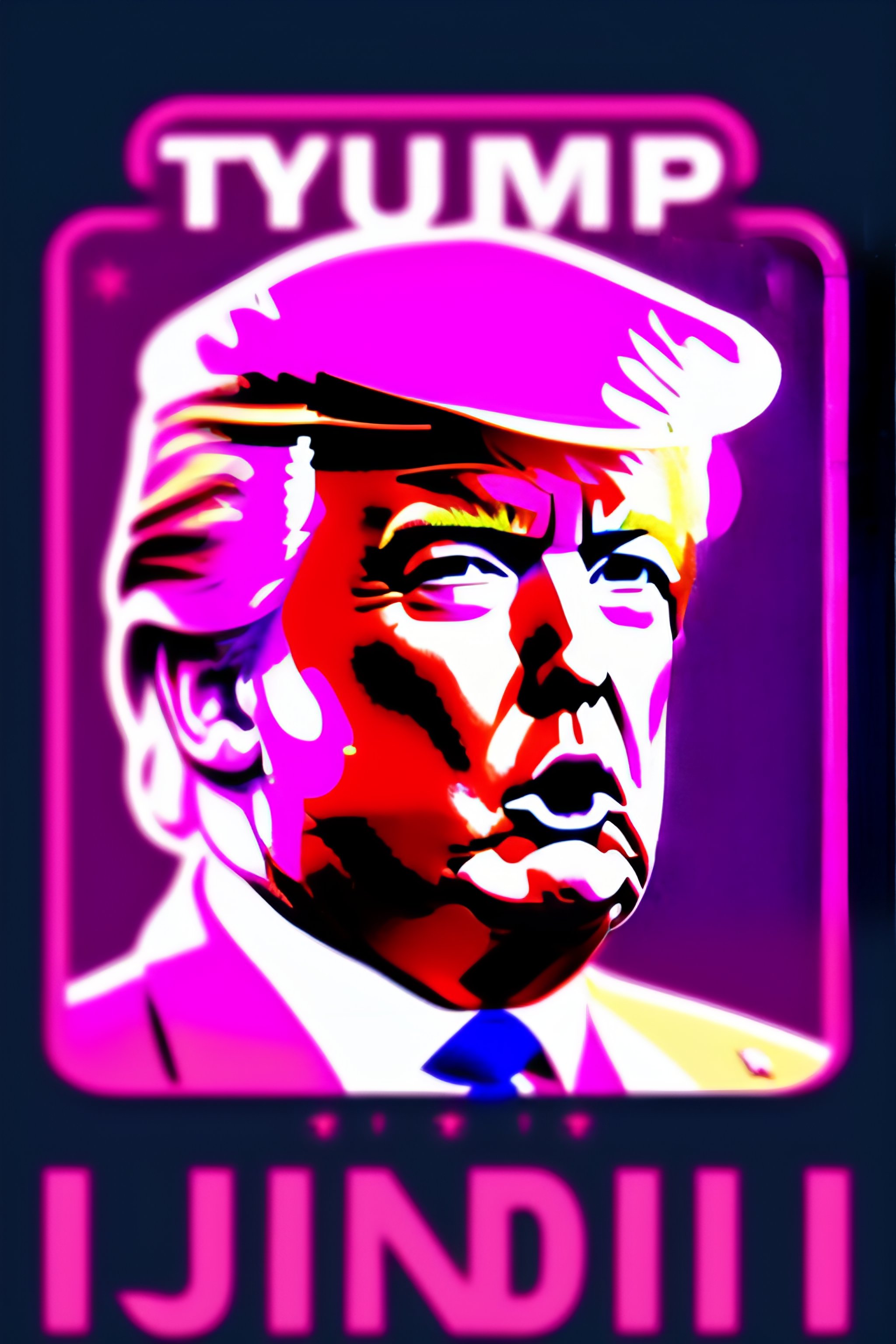 Lexica - Huge pink Donald Trump