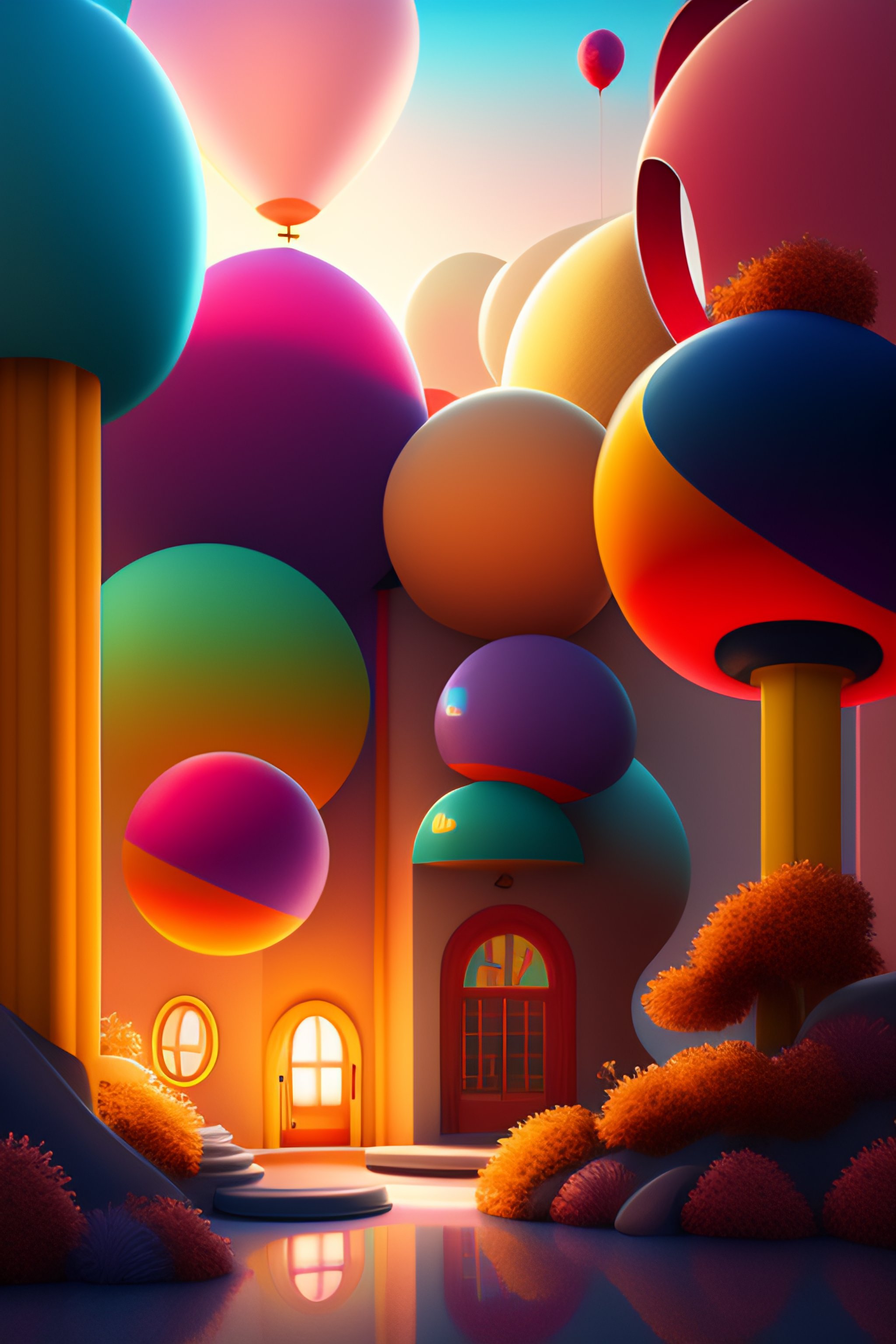 Lexica - Enter the realm of Pixar 3D animation, where real estate ...