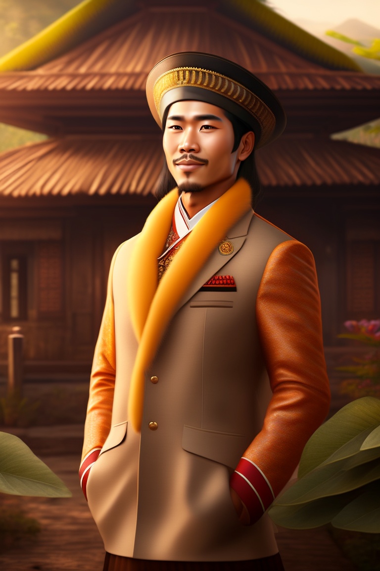 Lexica - A protagonist good looking sundanese man named ujang kusen ...