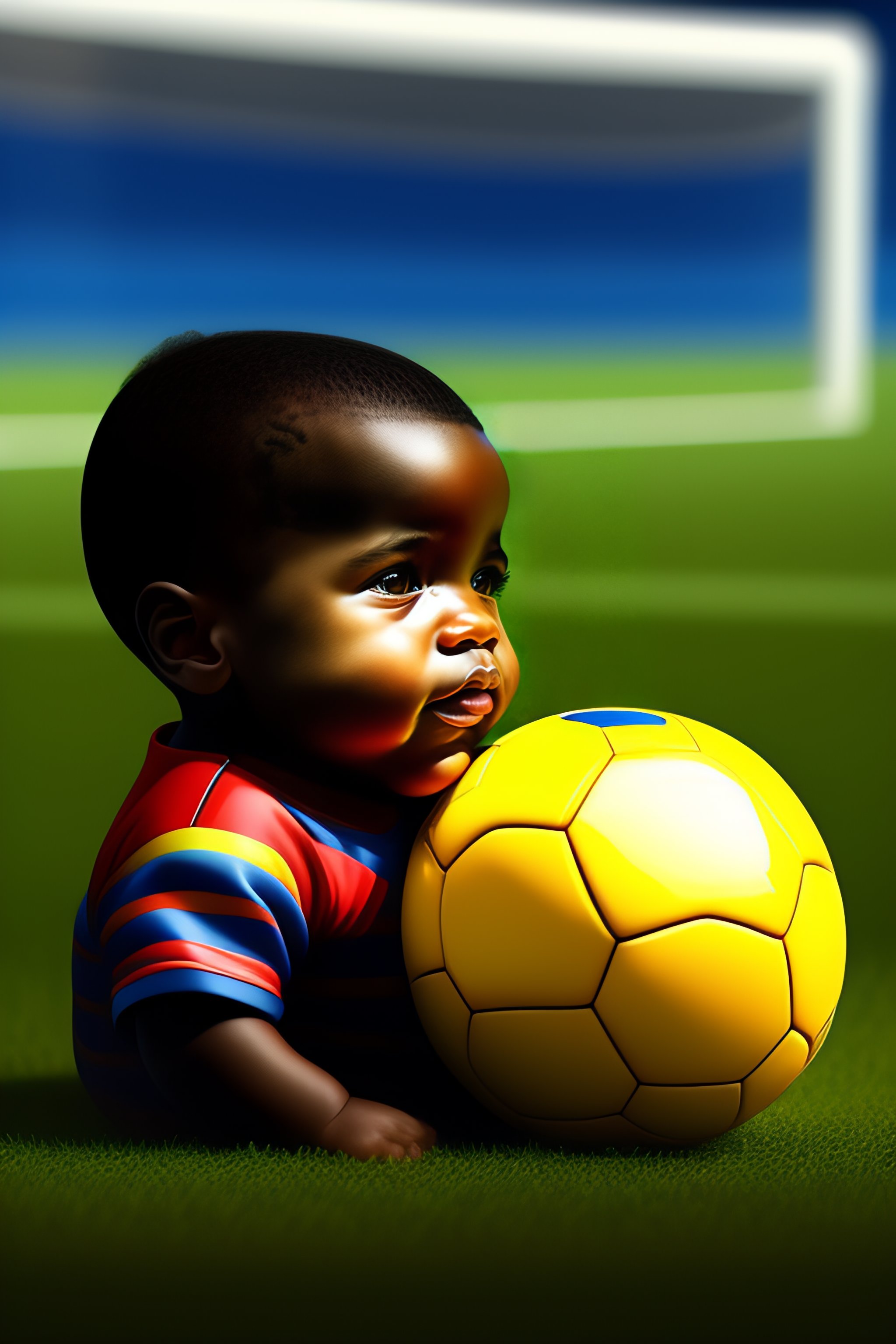 Lexica - Baby Pelé,soccer,brazil,3D