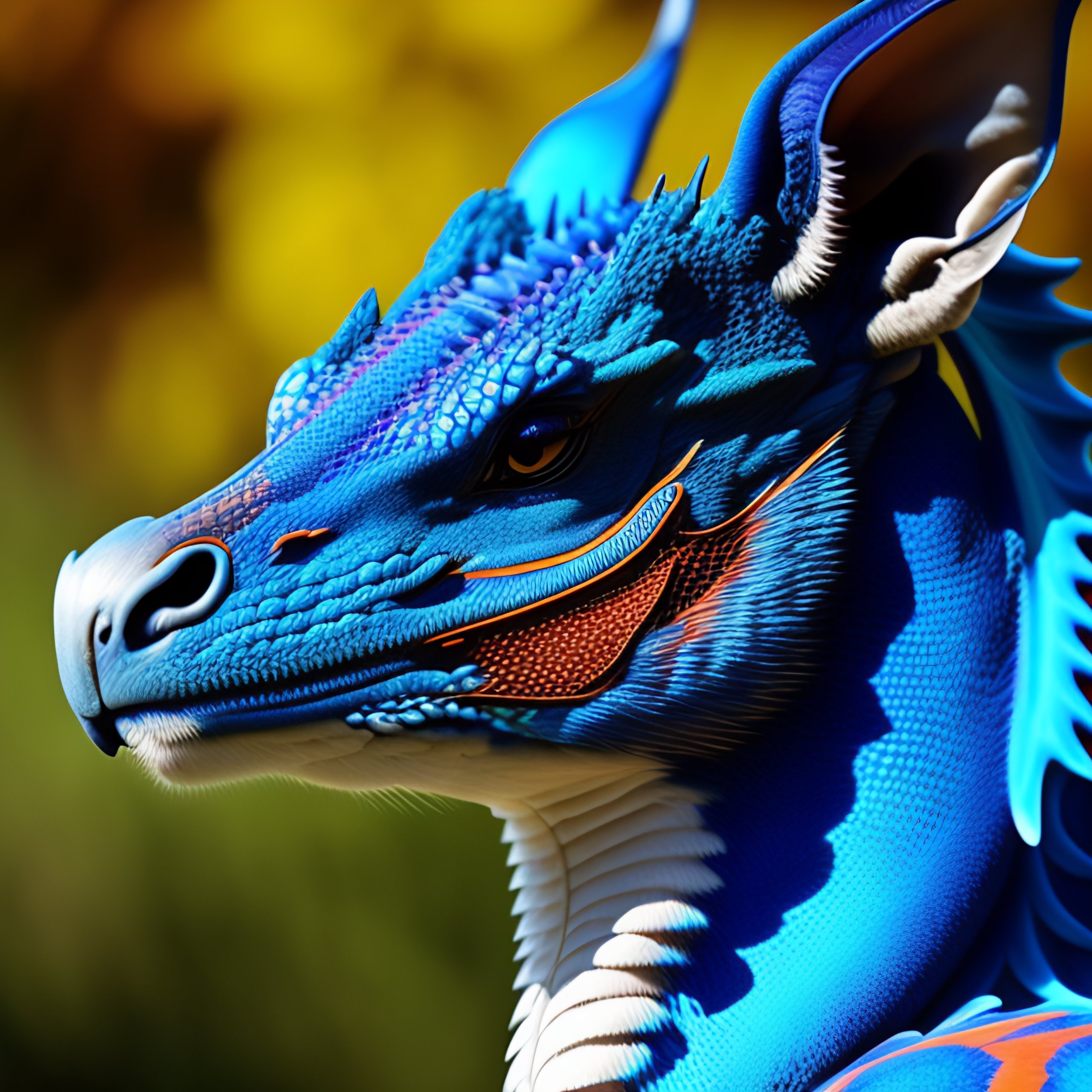 Lexica - Portrait of a china blue dragon, sharp