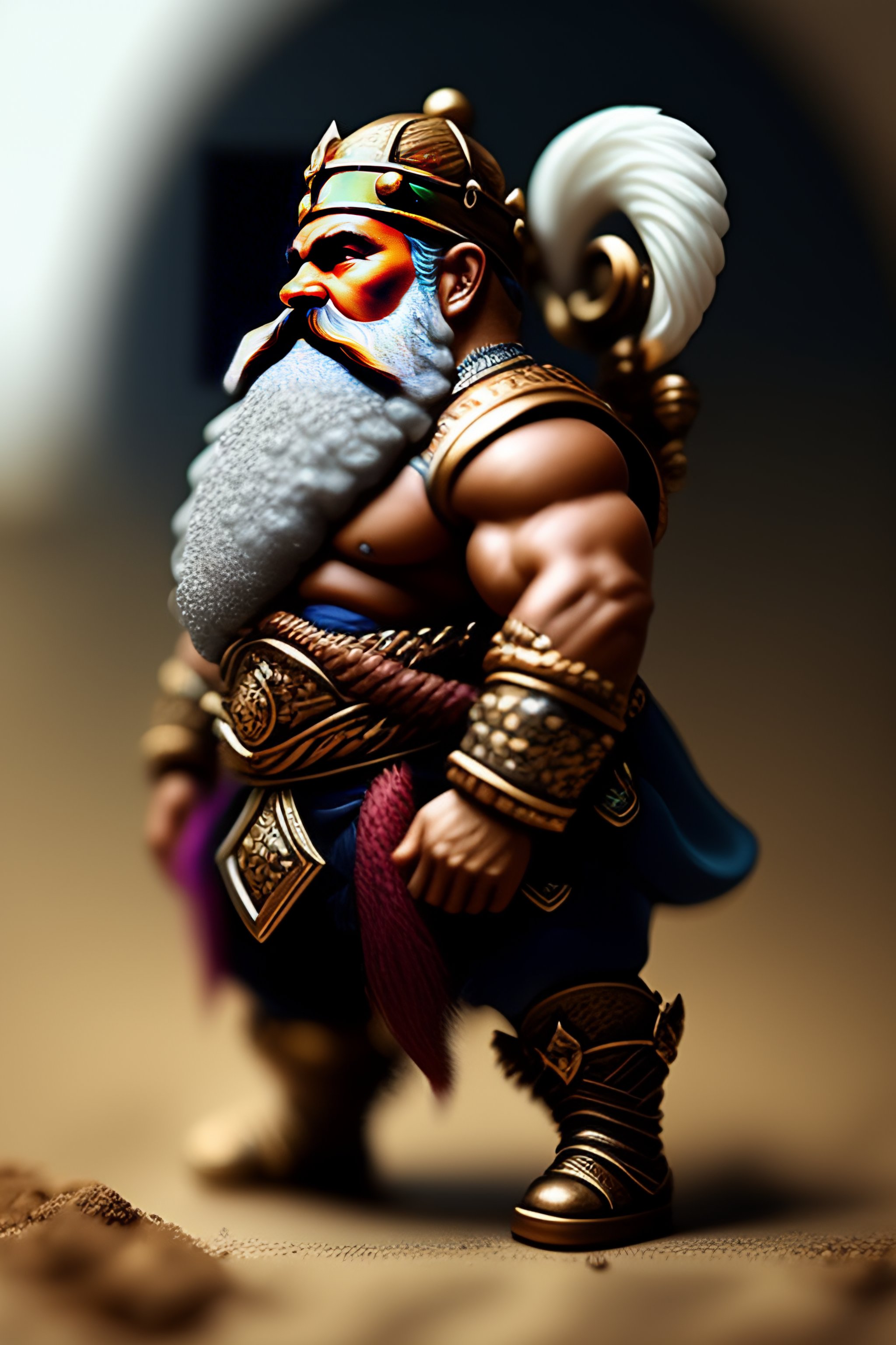 Lexica - Dwarf genie warrior