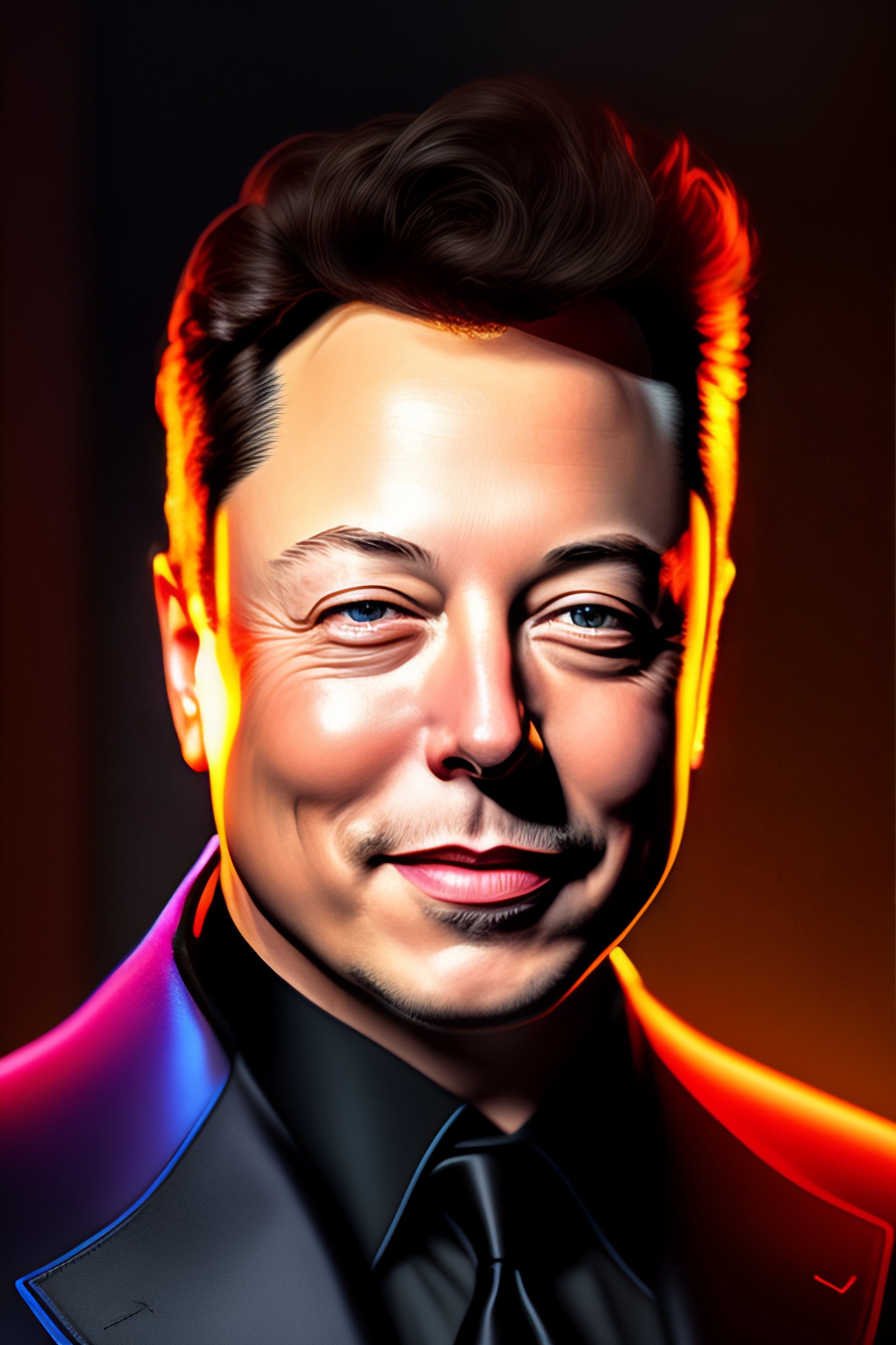 Lexica - High quality oil painting portrait of Elon Musk by Rembrandt and Raymond Swanland ...