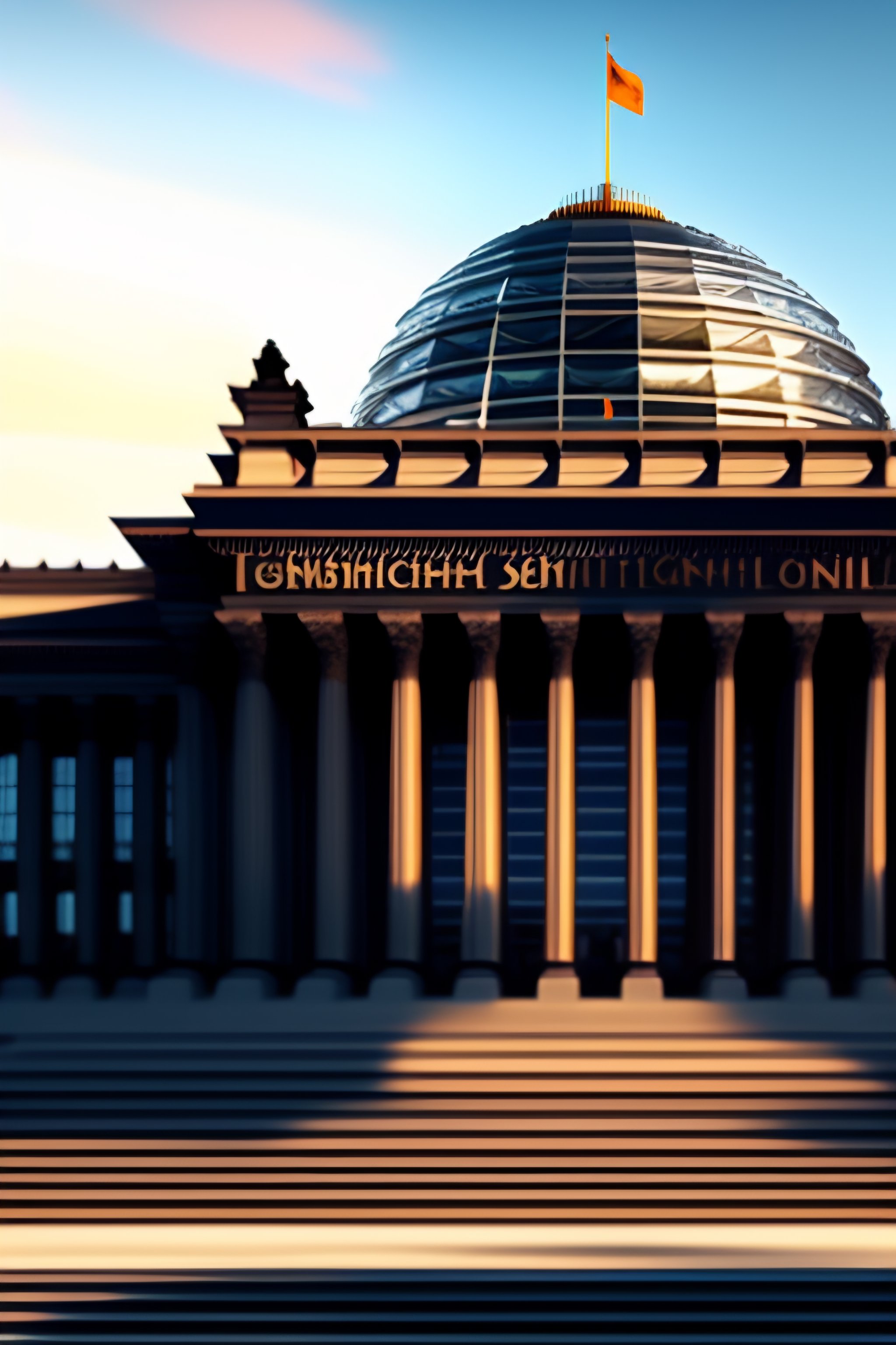 Lexica - Reichstag Germany digital drawing