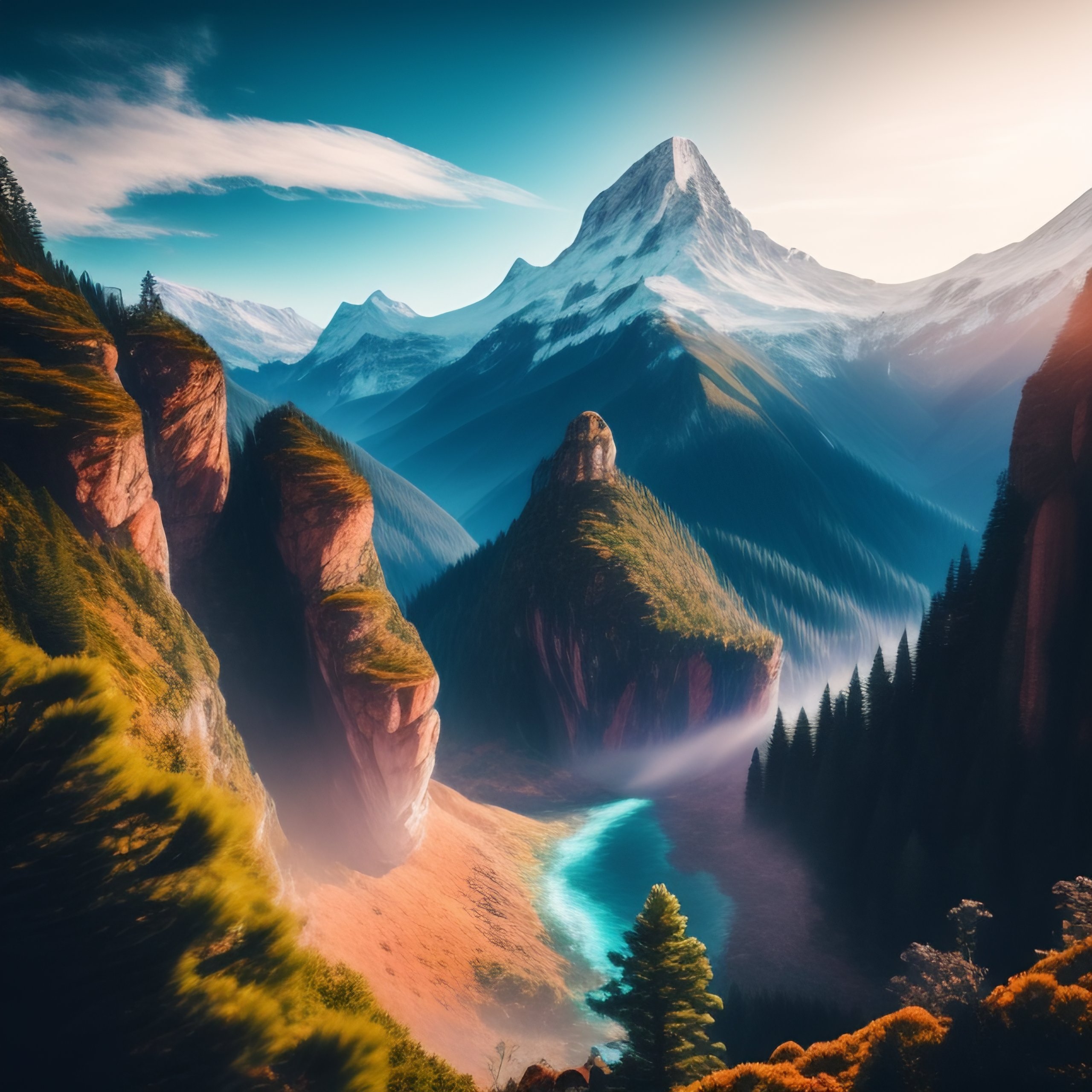 Lexica - Pokemon in the mountain photo, 4k hd photo, sharp photo ...