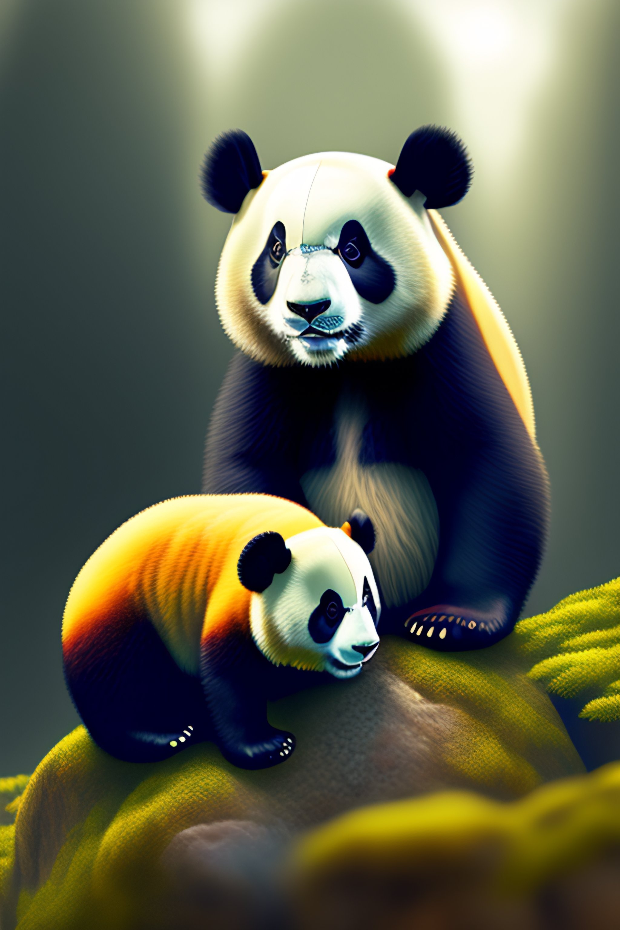 Lexica - Create amazing inspiration for my next digital art work panda