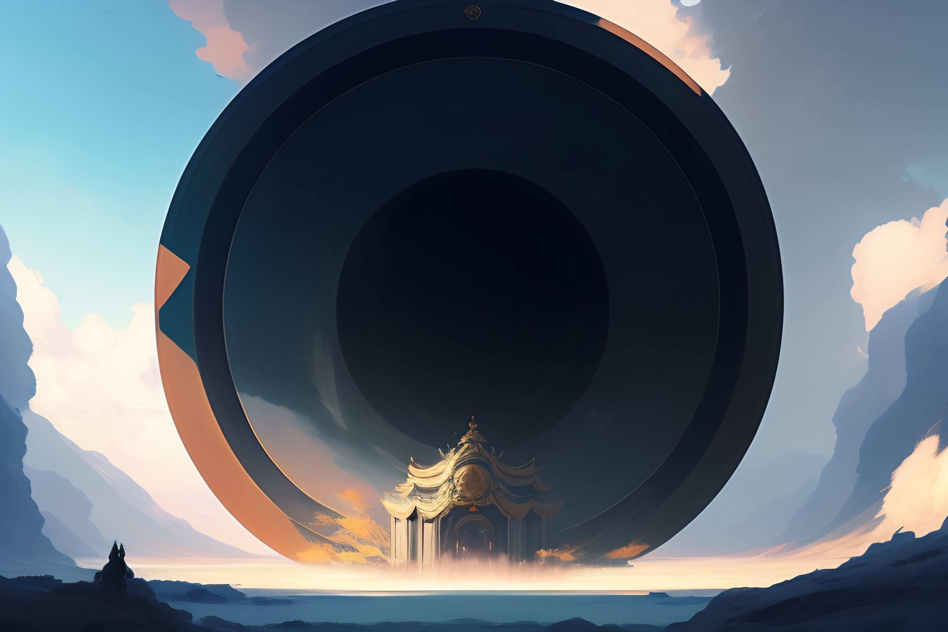 Lexica - Abyss,Magic Circle,machine, panoramic,perfect art, trending on ...