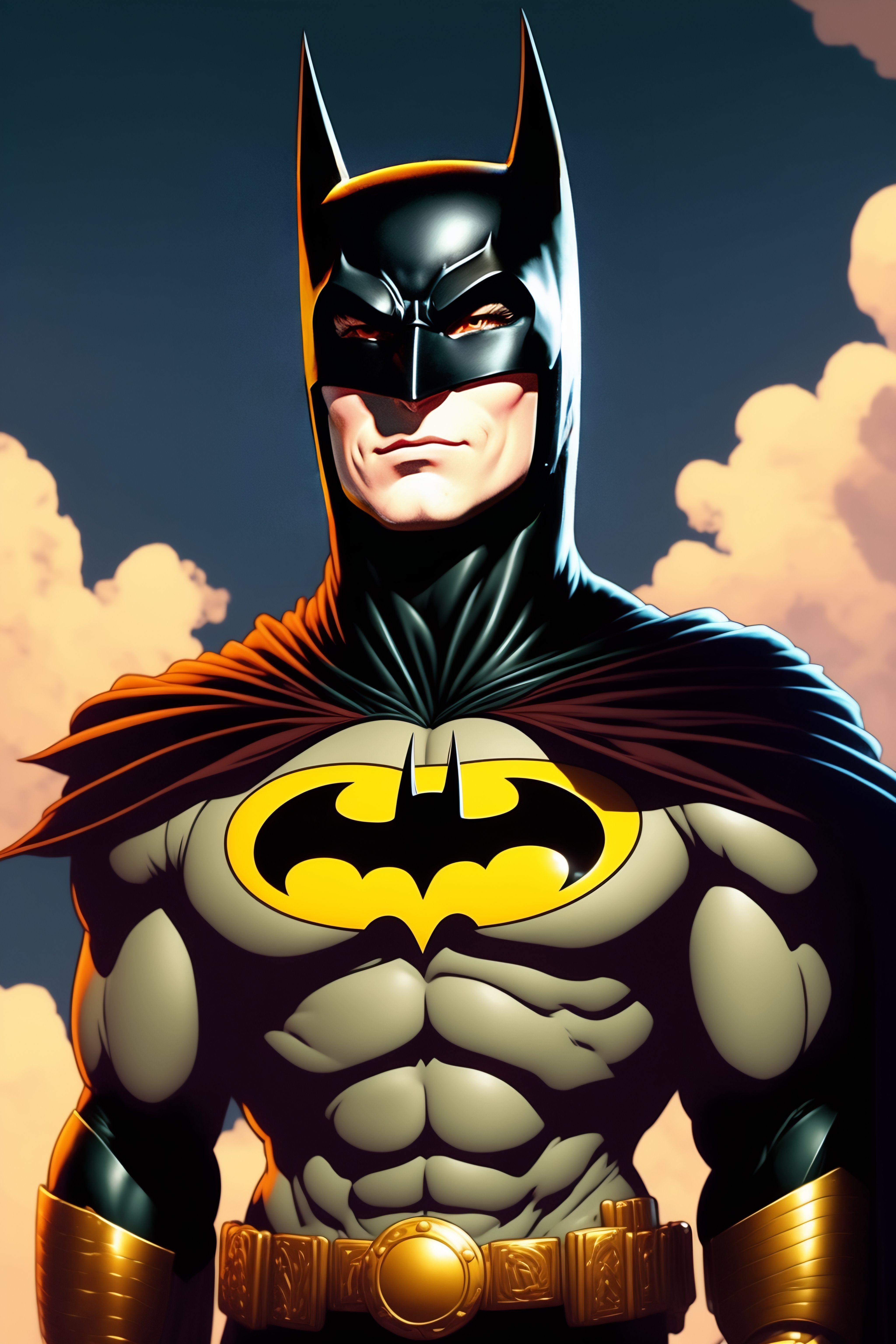 Lexica - Batman in the style of studio Ghibli