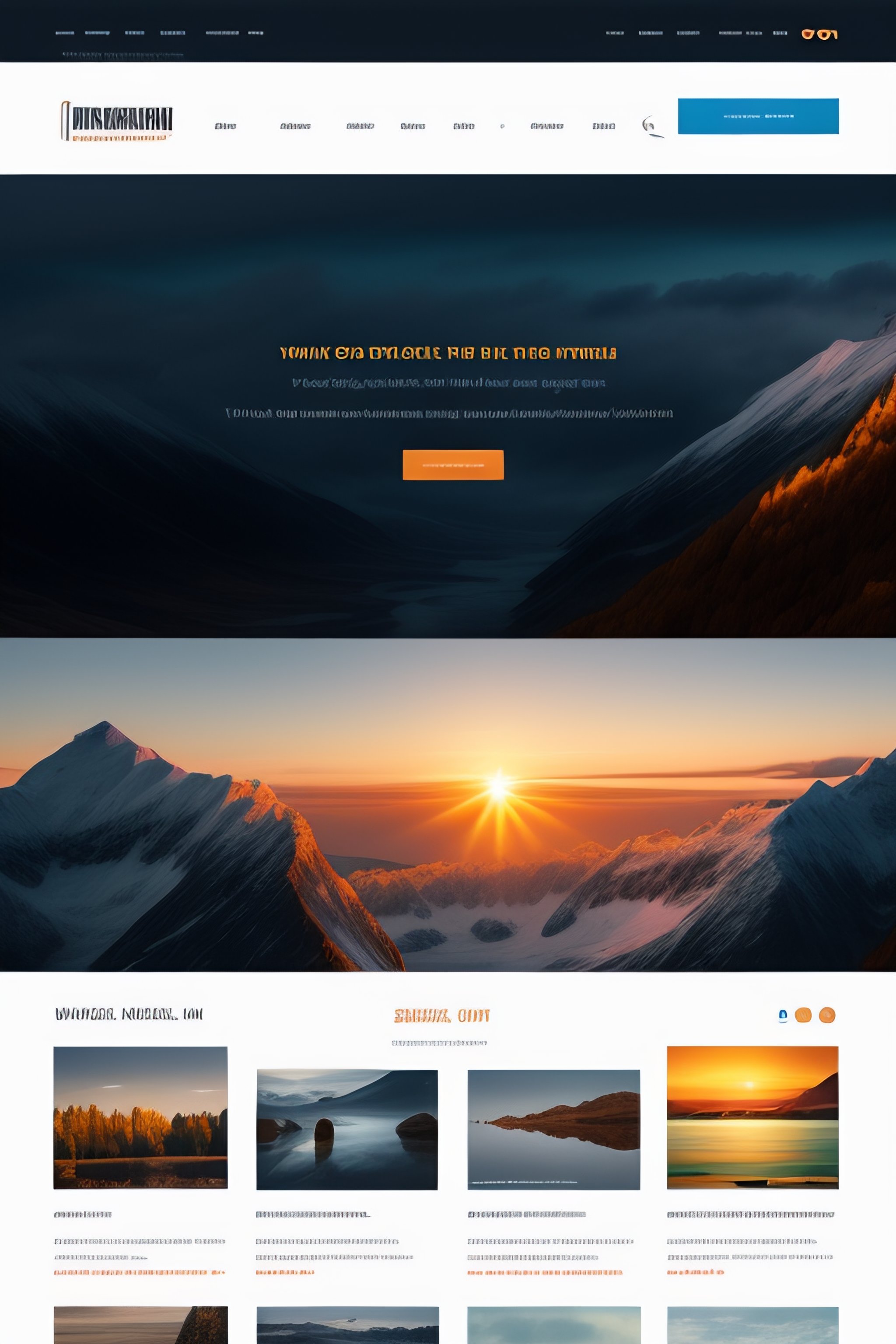 Lexica - Modern website layout