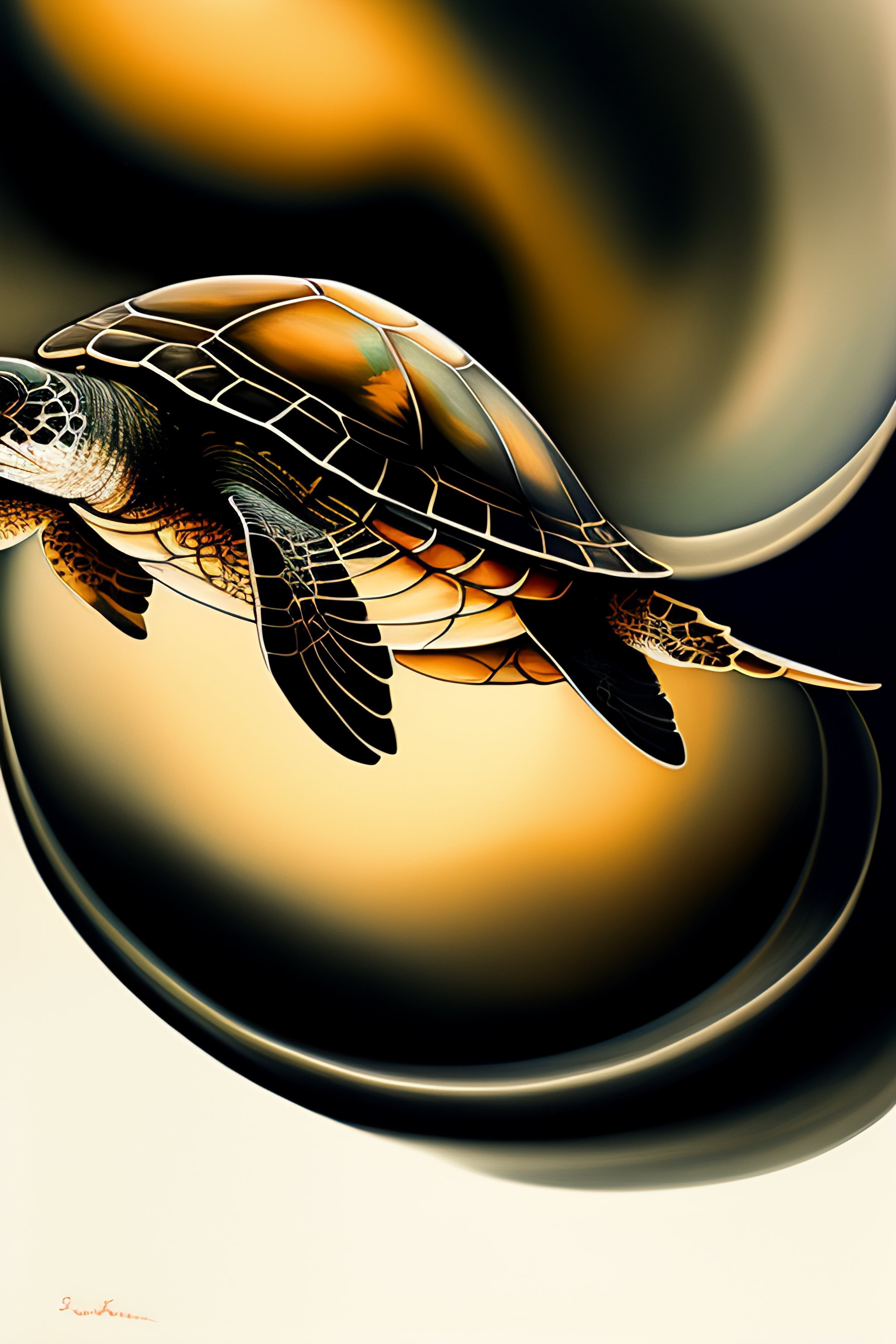 Flying Turtle Wallpaper