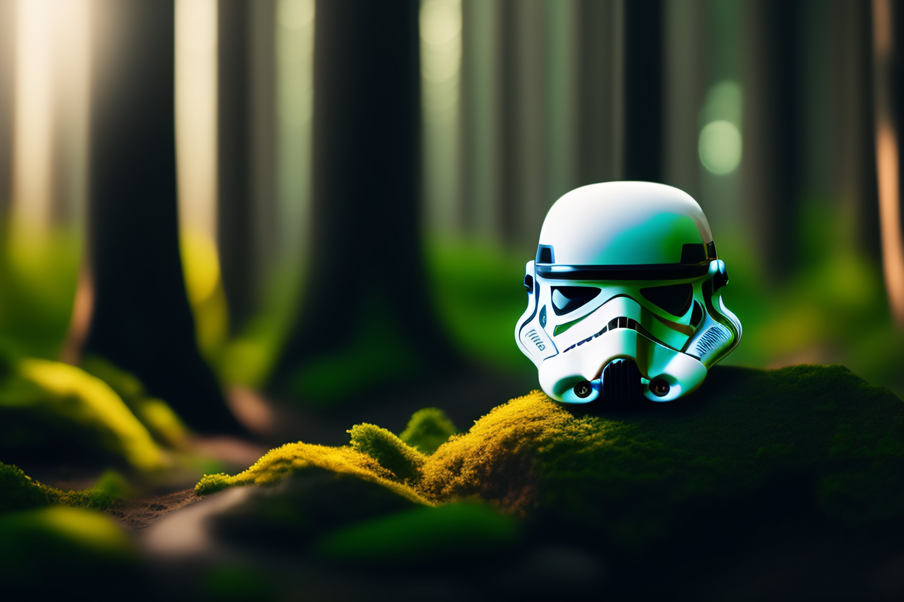 Lexica - Baby stormtrooper in the forest cinematic
