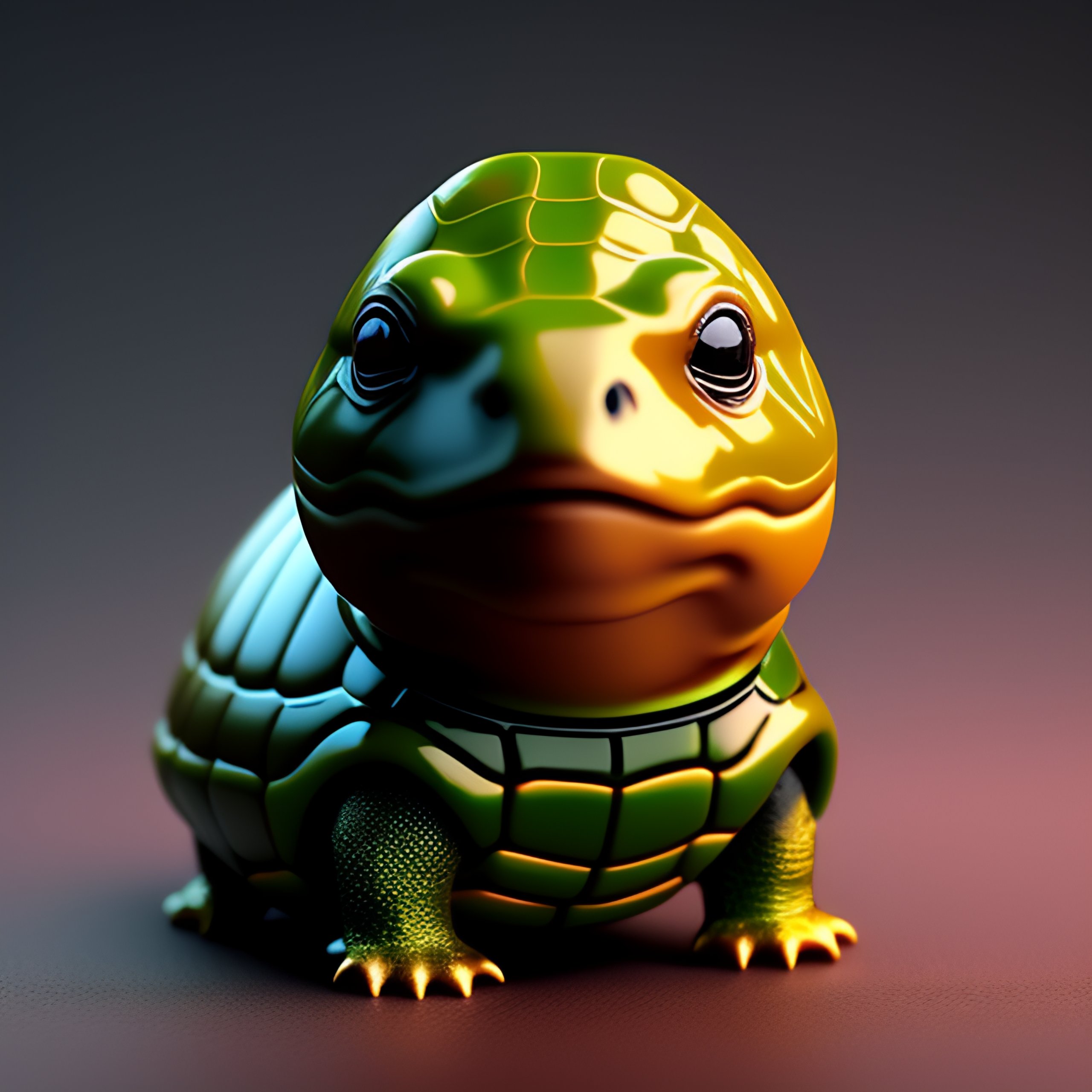 Lexica - Mitch McConnell dressed as a turtle, funko realistic 3d render ...