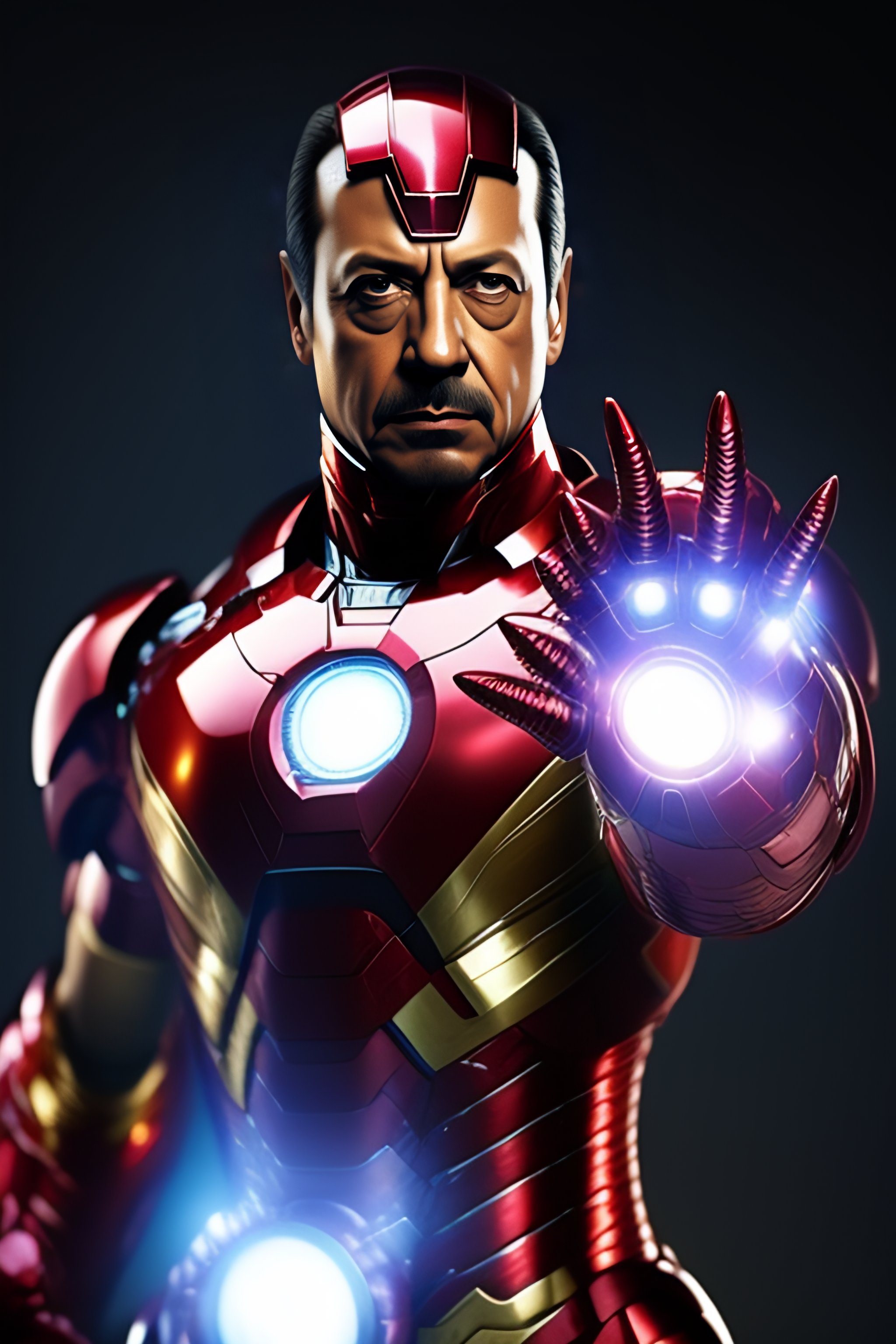 Lexica - Recep Tayyip Erdoğan as iron man with the infinity gauntlet ...