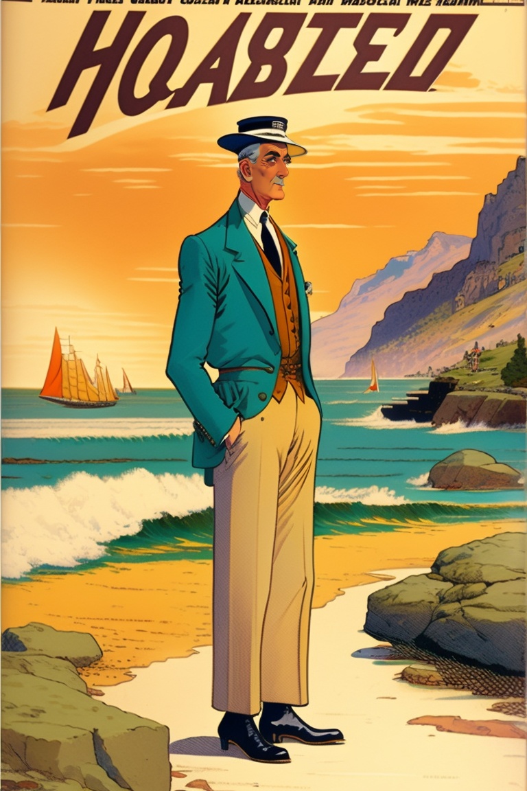 Lexica - Retired man on holidays, illustrated by Hugo Pratt ...