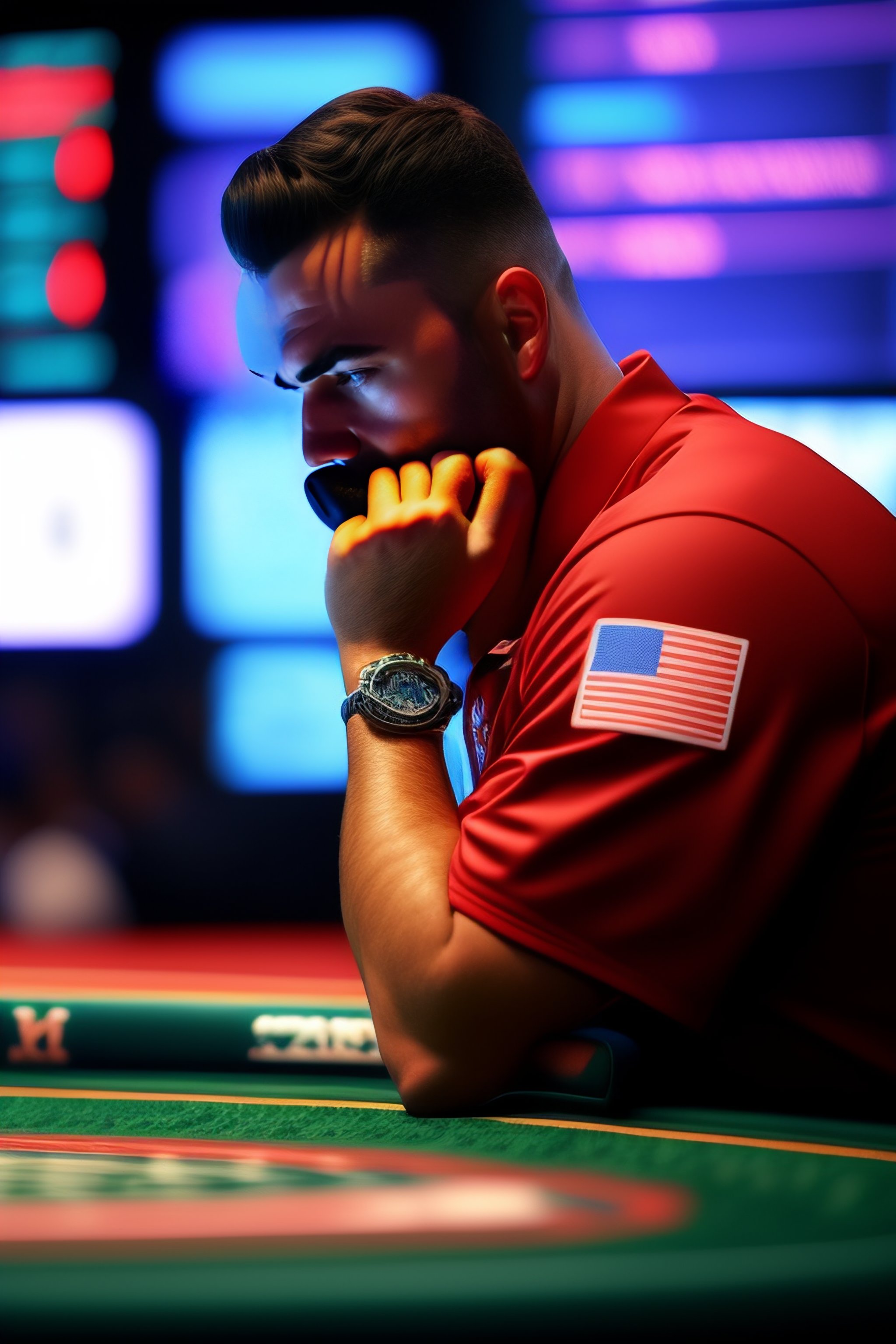 Lexica - Portrait of a sports bettor