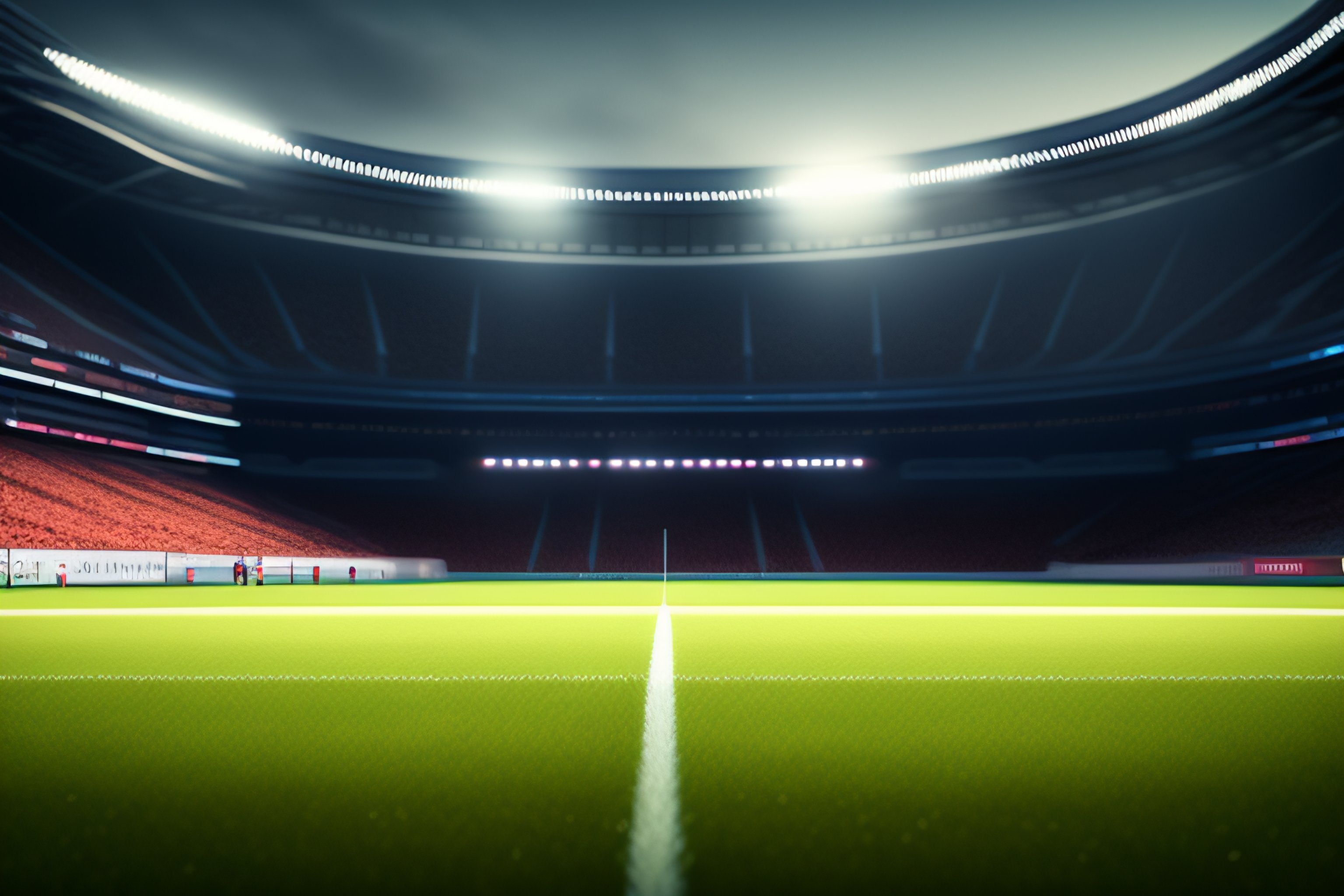 Lexica - Football stadium realistic, camera pov down to top