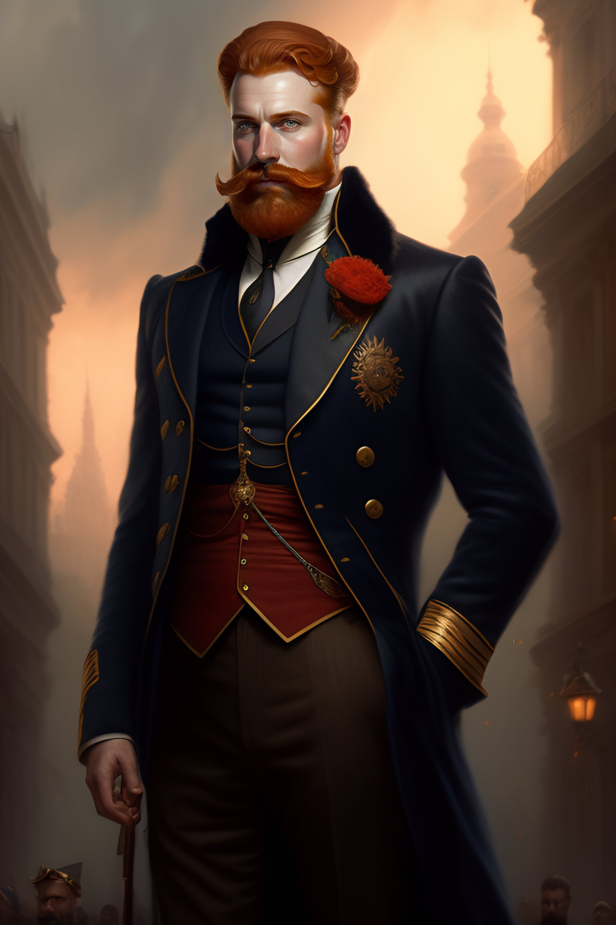 Lexica - Lovecraftian portrait of a 1920s captain with full beard ...