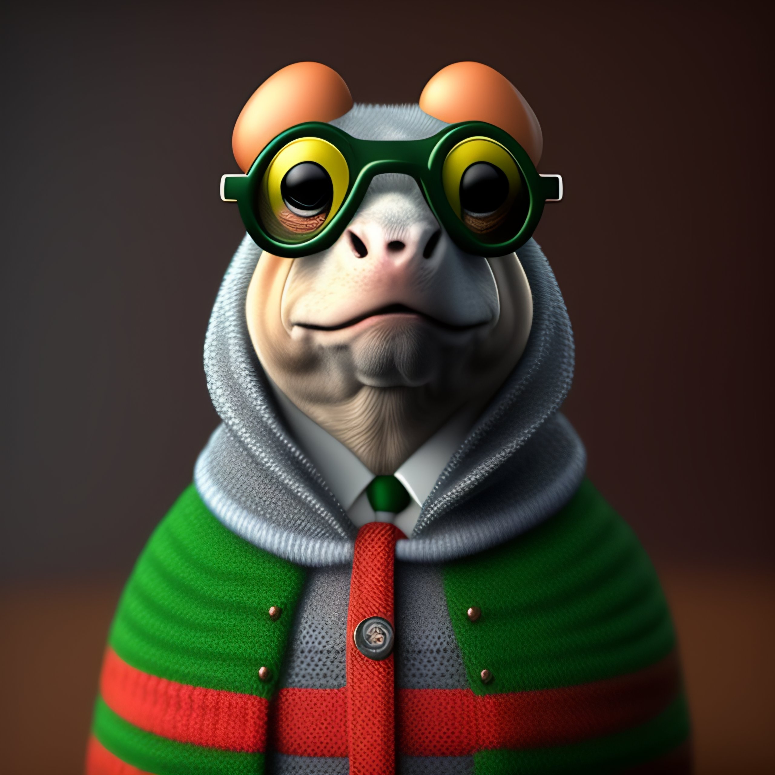 Lexica - Mitch McConnell dressed as a turtle, funko realistic 3d render ...