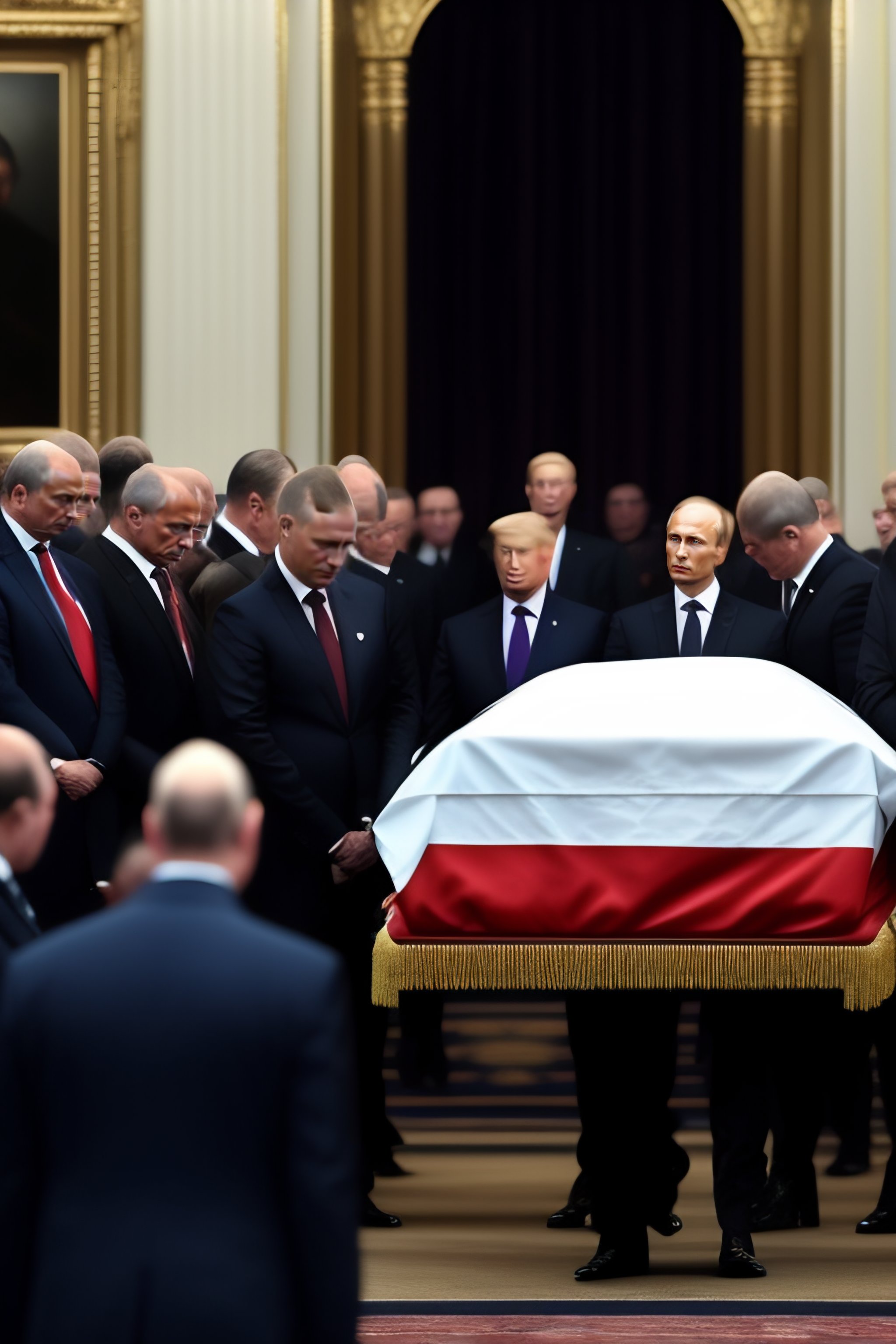 Lexica - Picture of Vladimir Putin's funeral.